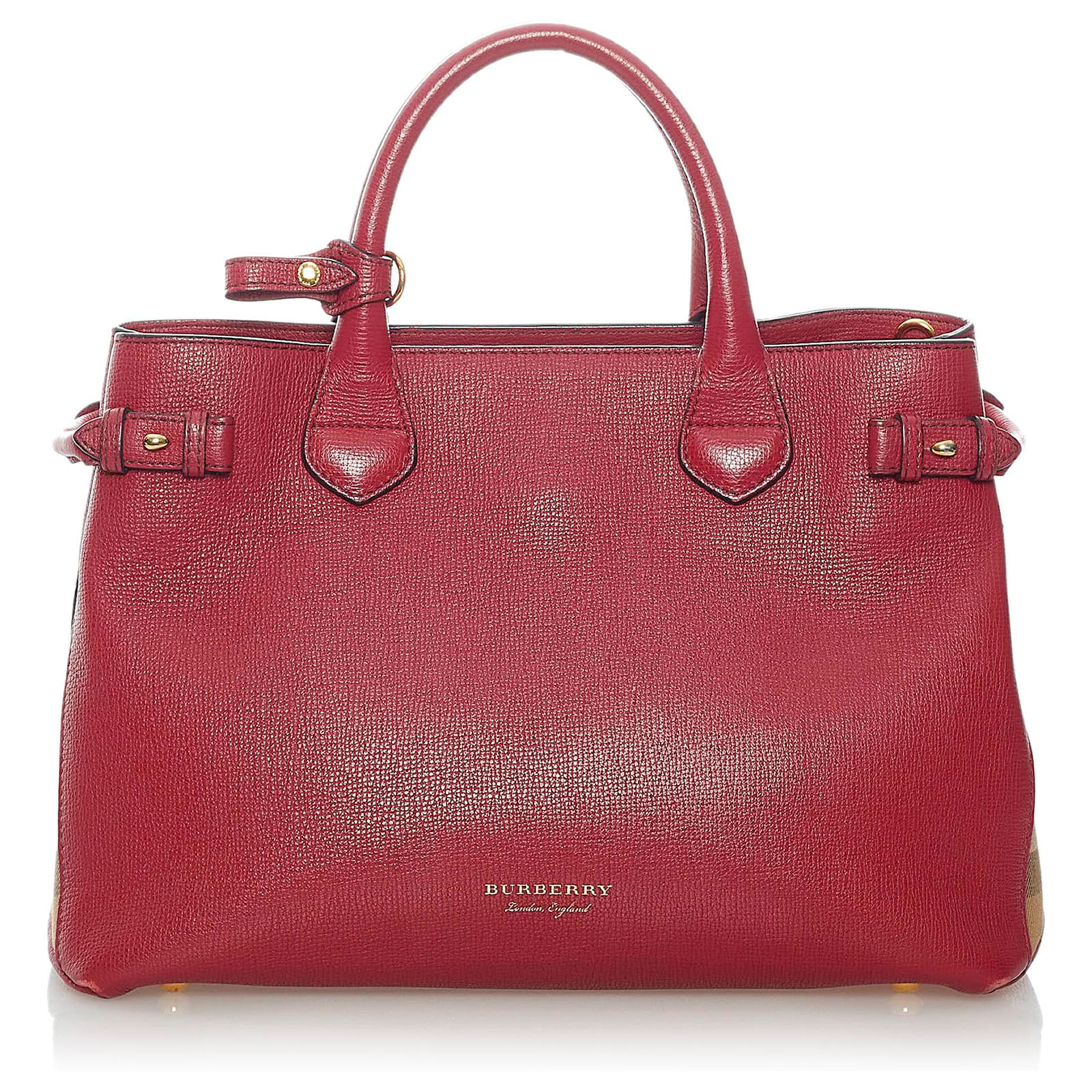 Burberry Red Banner Leather Tote Bag Pony-style calfskin ref.562871 ...