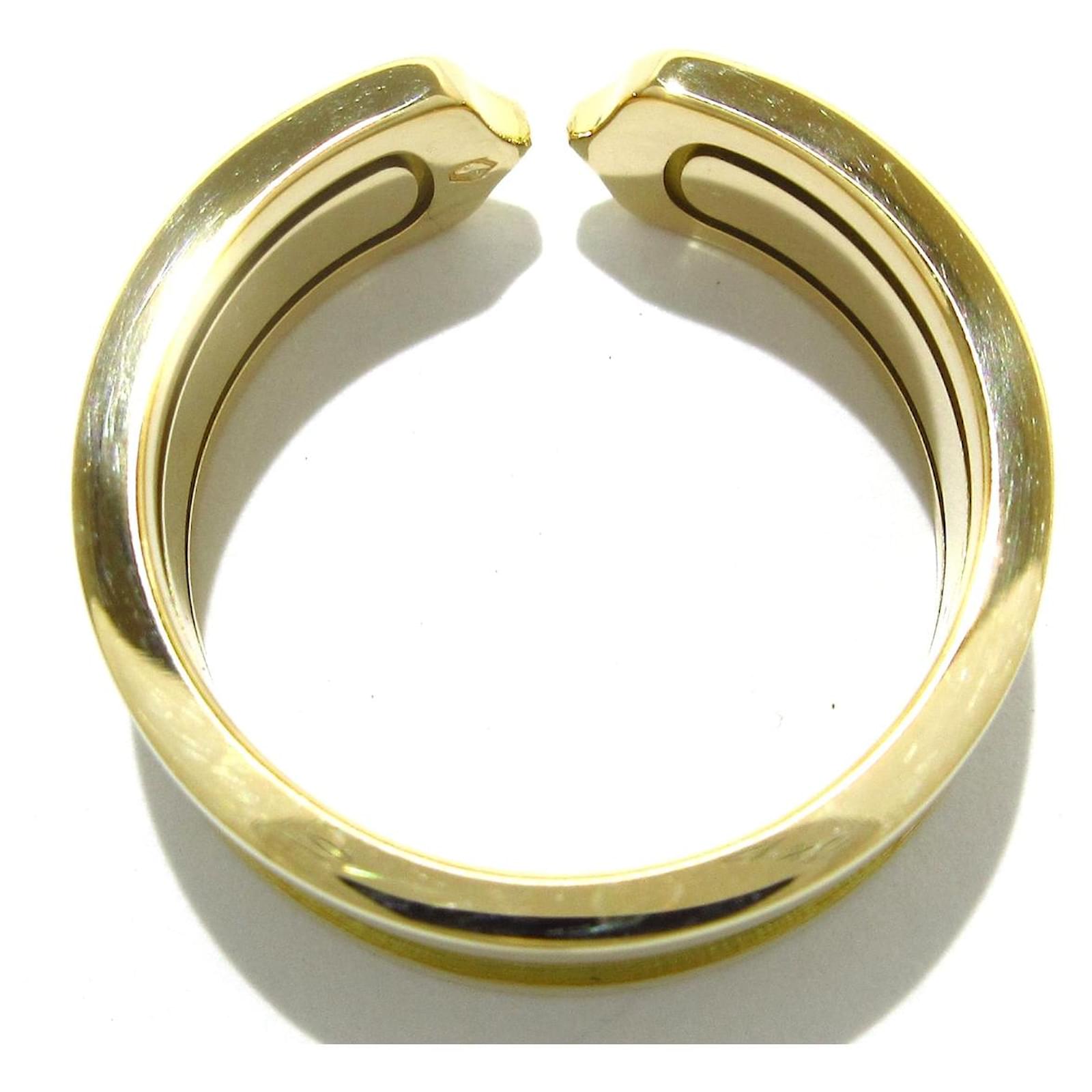 cartier 2C C2 Or jaune Doré ref.568687 - Joli Closet