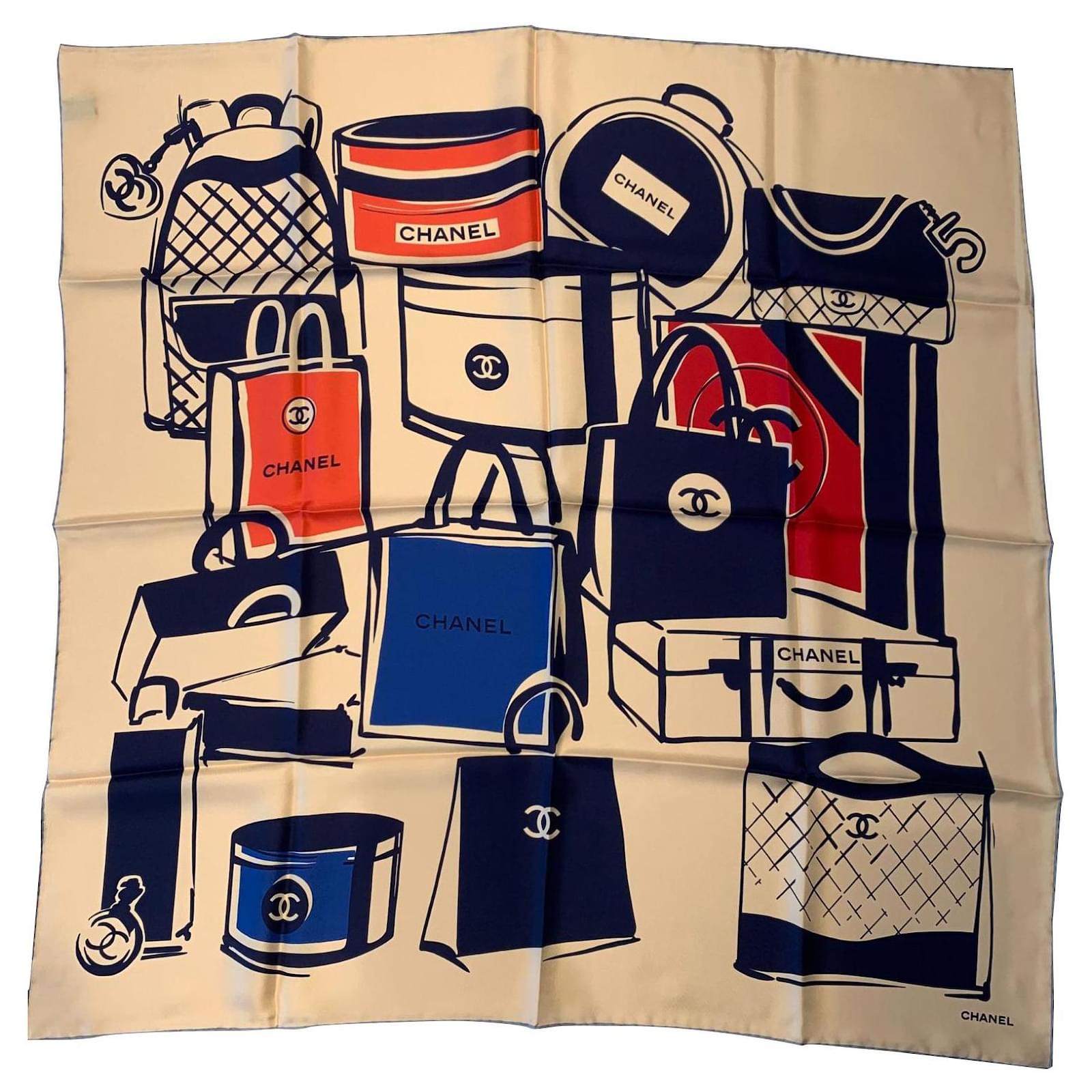 Foulard CHANEL Soie ref.569403 - Joli Closet