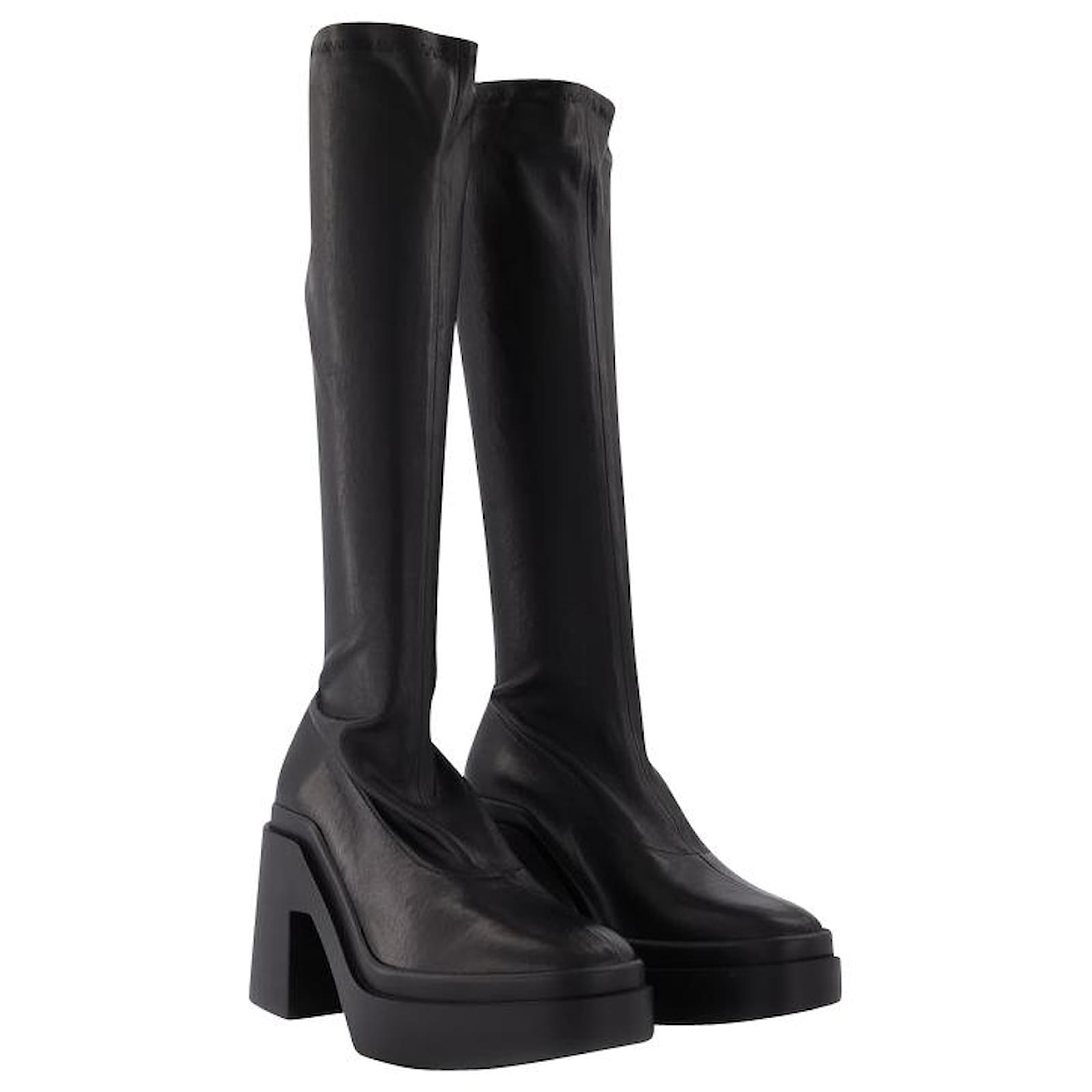 Robert Clergerie Nellya8 Boots en Cuir Noir ref.570364 - Joli Closet