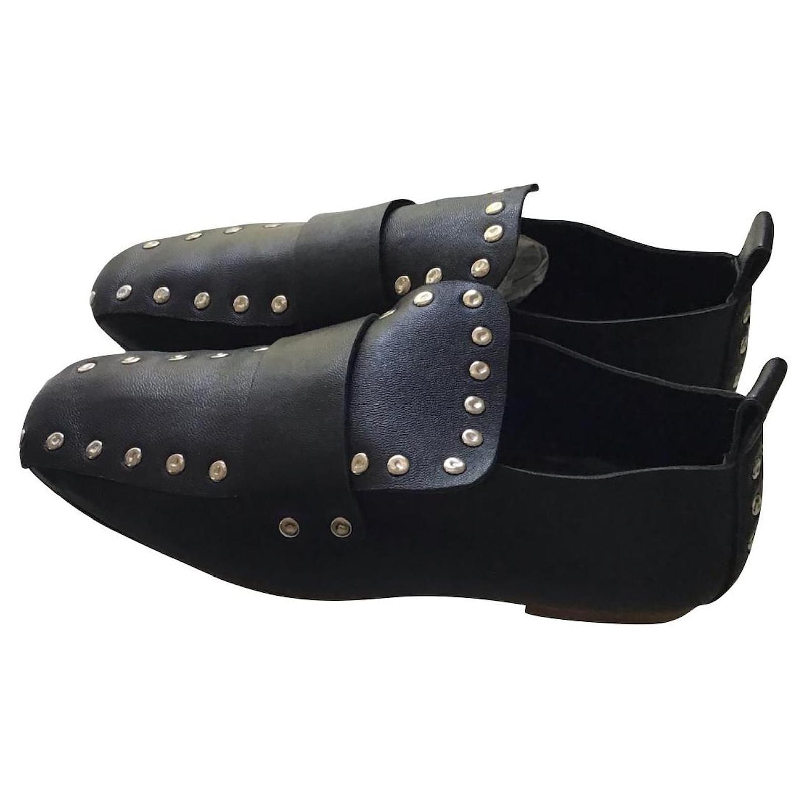 Céline Flats Black Leather ref.573020 - Joli Closet