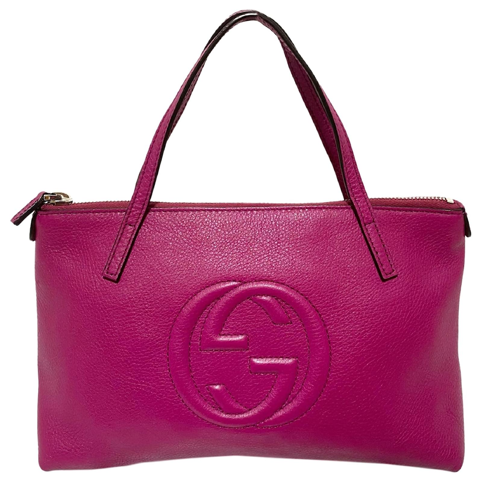 Gucci Pink Soho Leather Tote Bag Pony-style calfskin ref.574929 - Joli ...