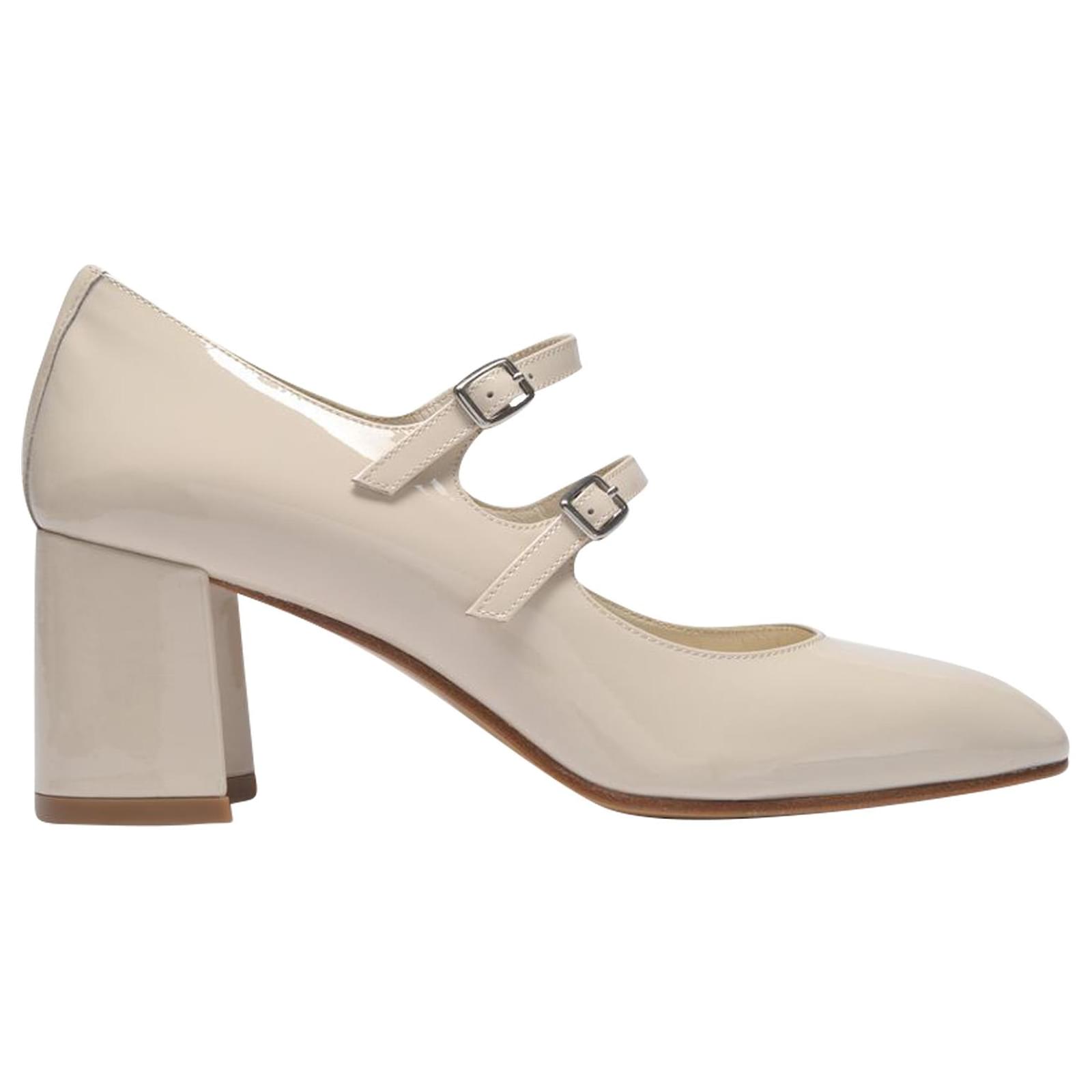 Carel Alice Pumps in Beige Patent Leather ref.575244 - Joli Closet