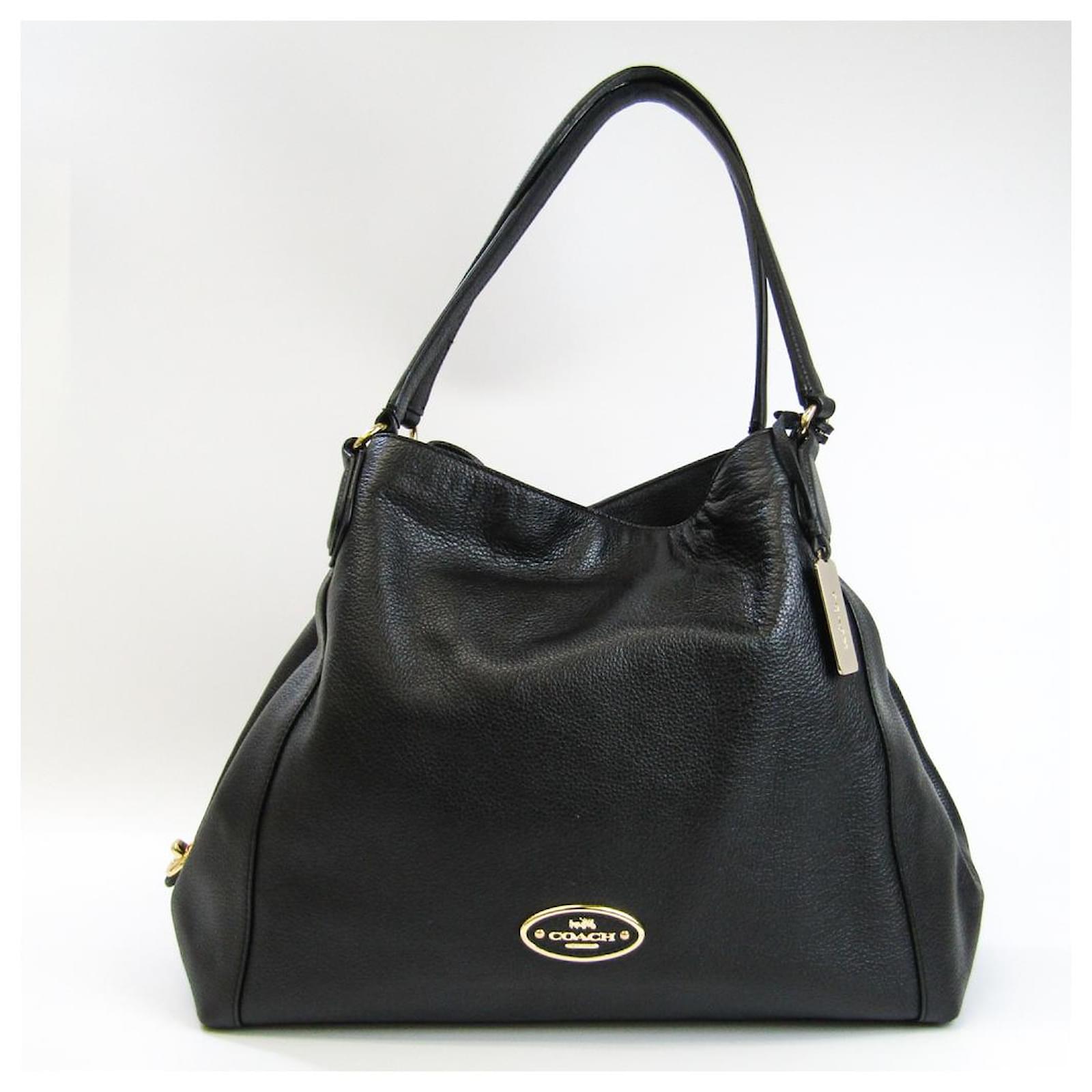 Coach Edie Black Leather ref.575538 - Joli Closet