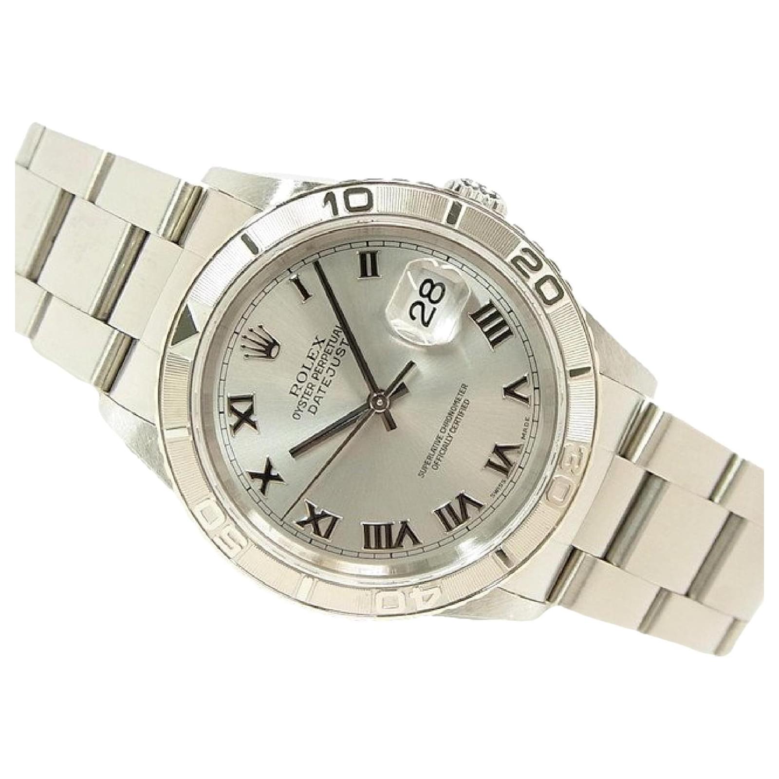 ROLEX Datejust Thunderbird grise romaine 16264 Série Y Hommes Acier ref ...