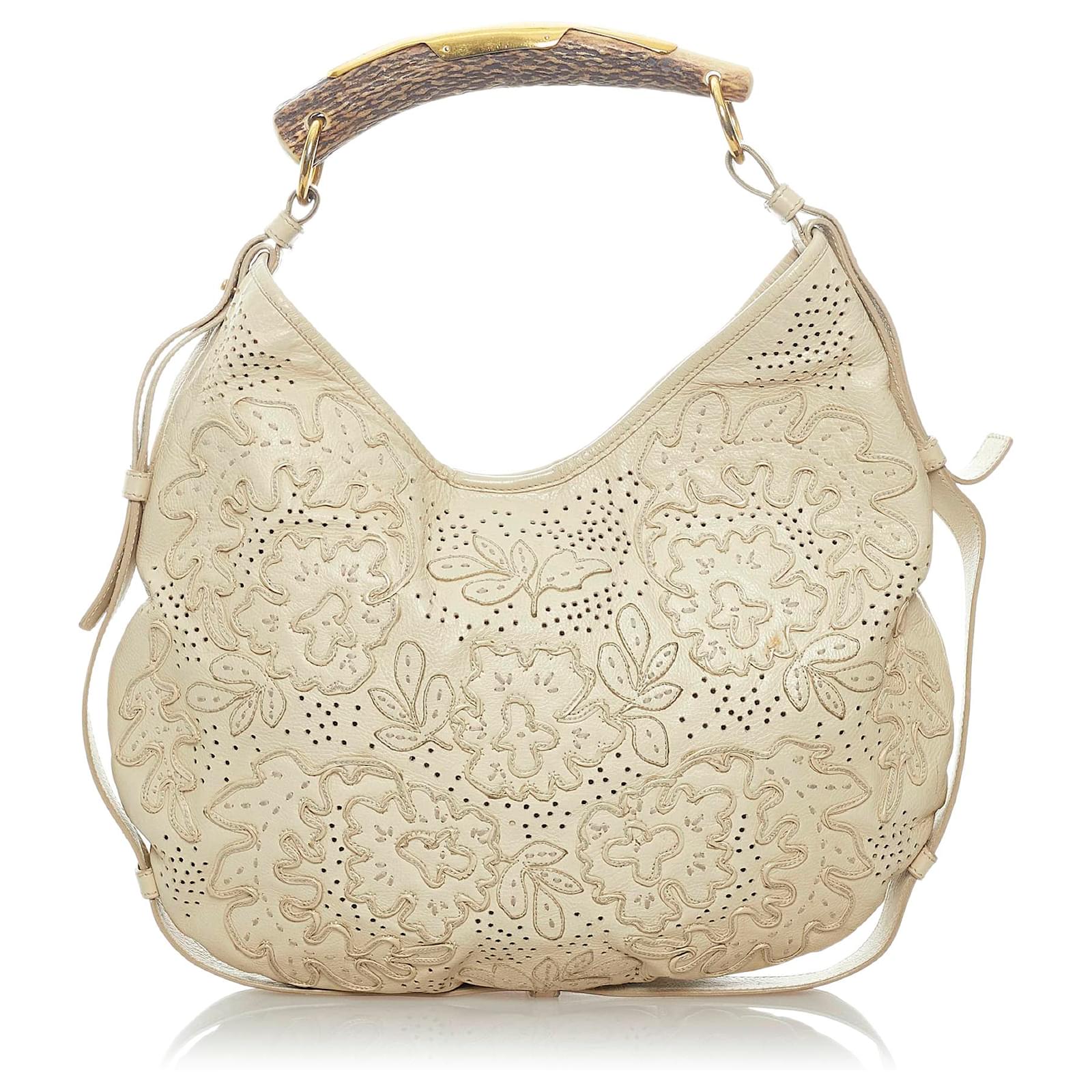 Yves Saint Laurent YSL Bolso hobo con cuerno de Mombasa bordado en ...
