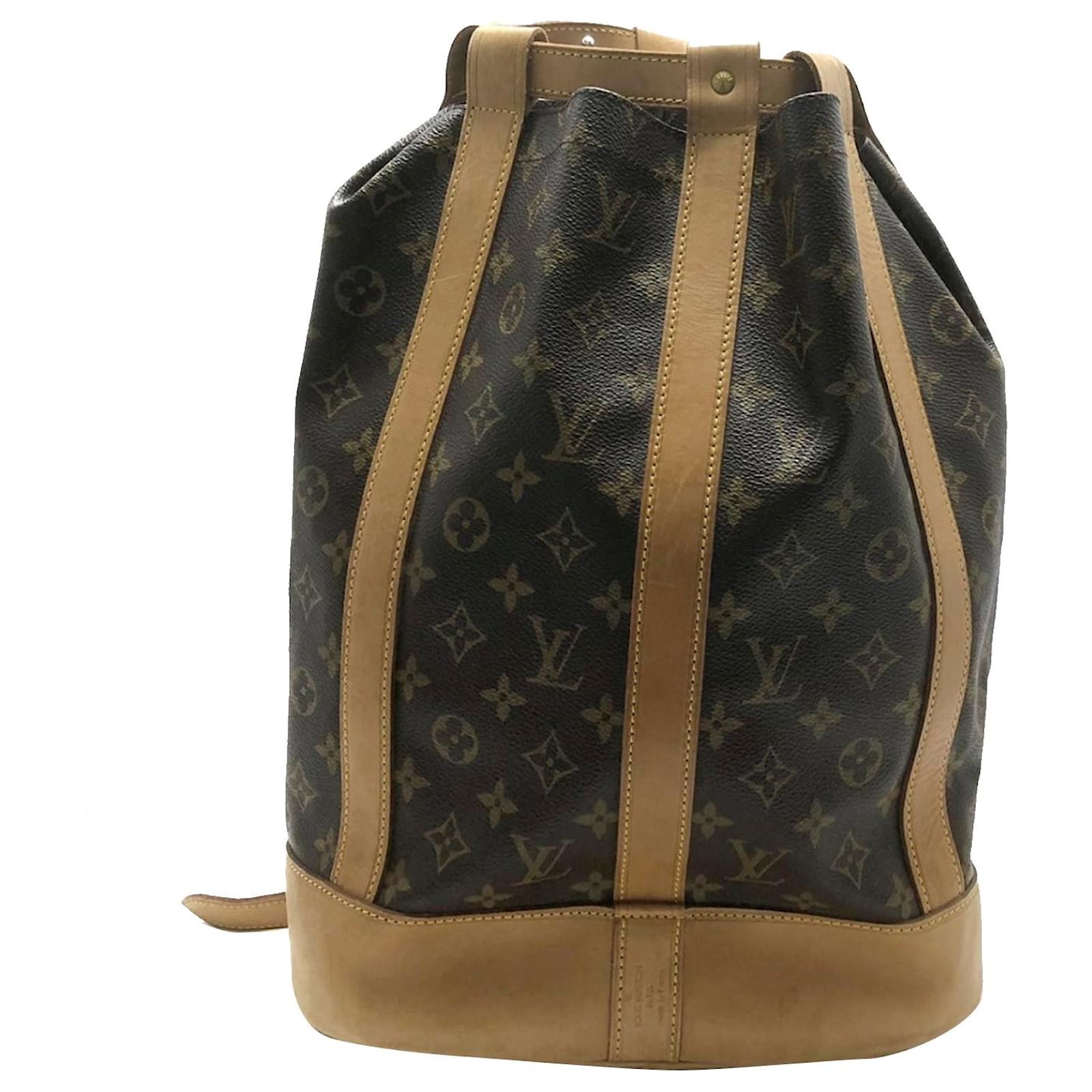 Louis Vuitton Brown Monogram Randonnee GM Leather Cloth ref.578871 ...