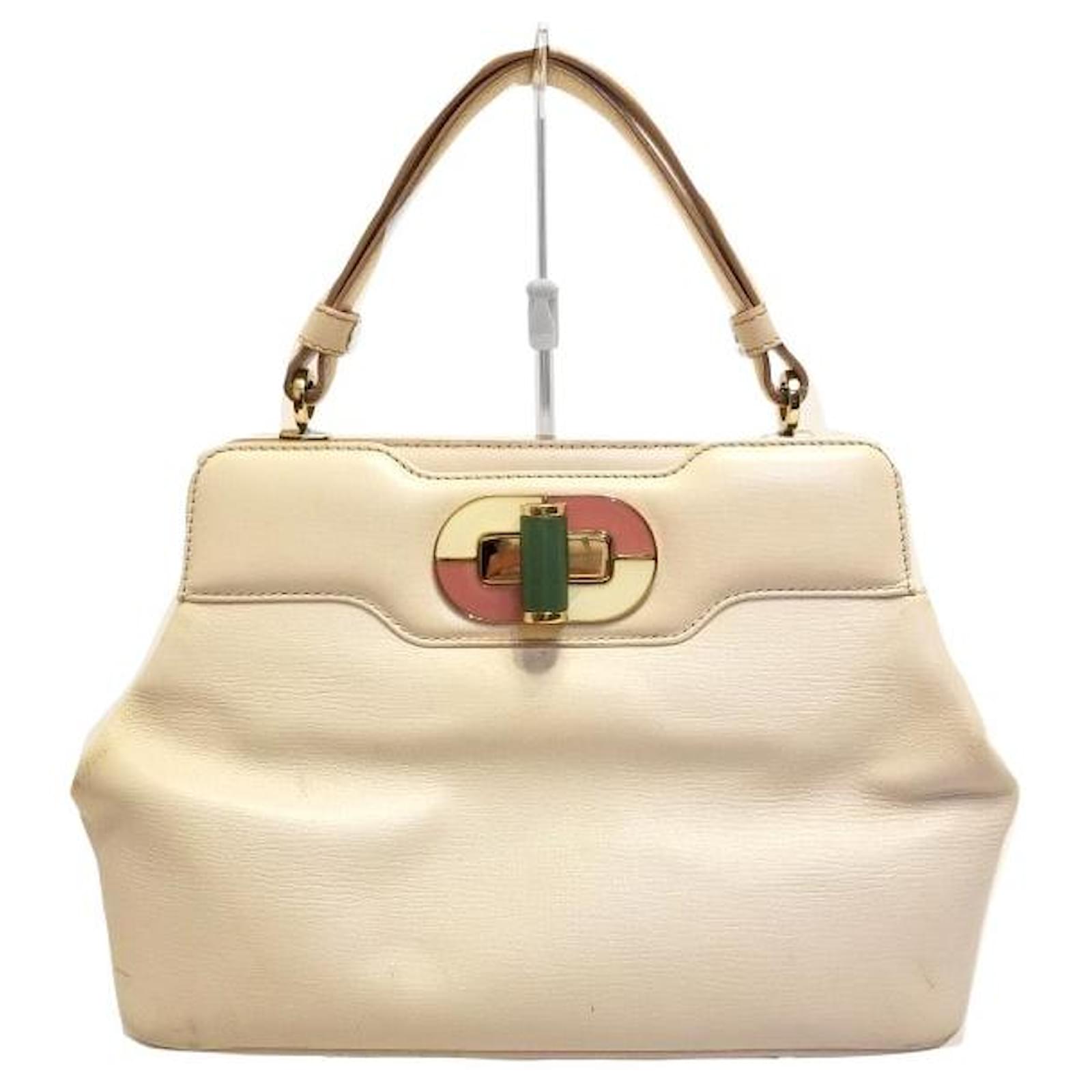 Bulgari BVLGARI Handbag White Leather ref.578953 - Joli Closet