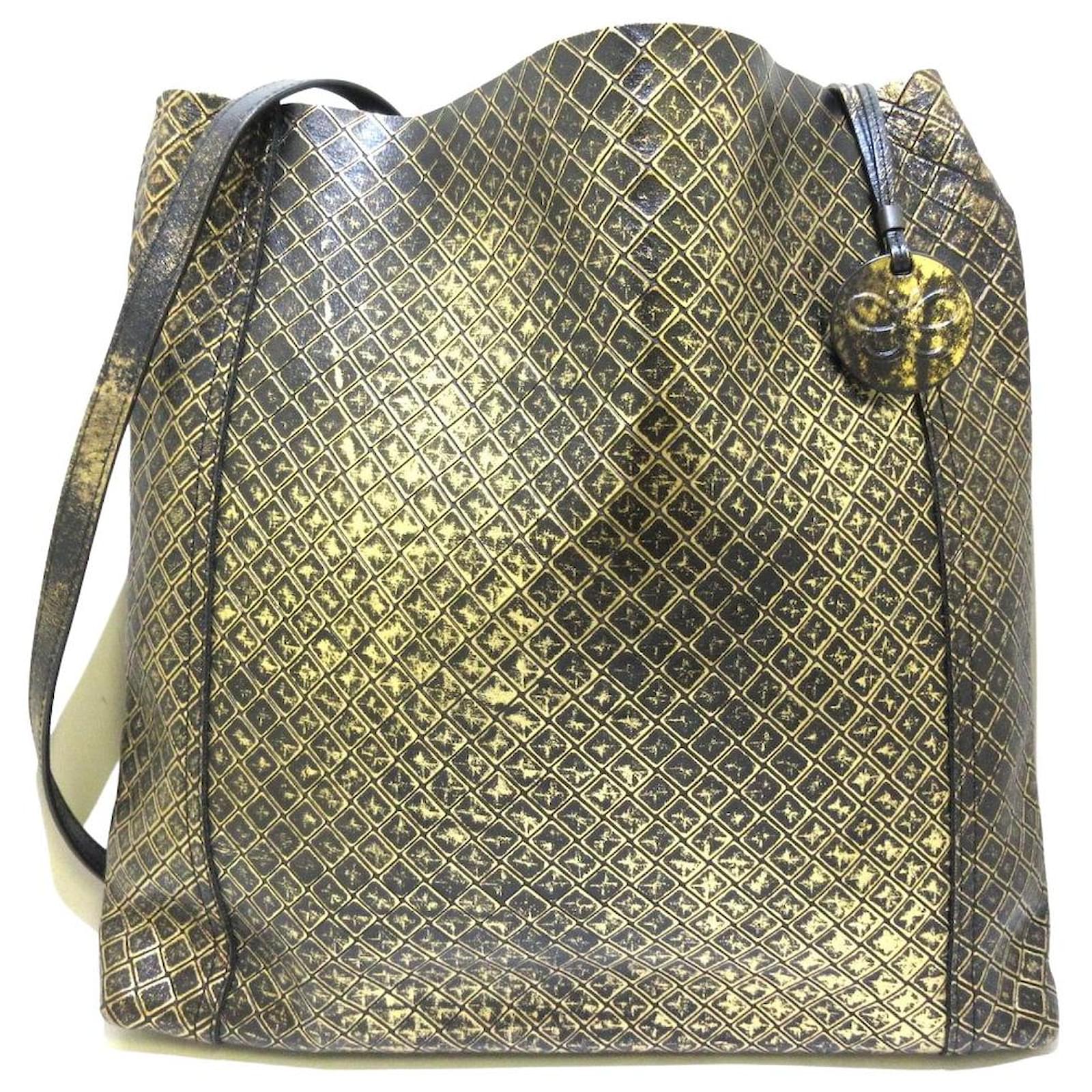 Bottega Veneta Intreccio mirage Cuir Doré ref.581201 - Joli Closet