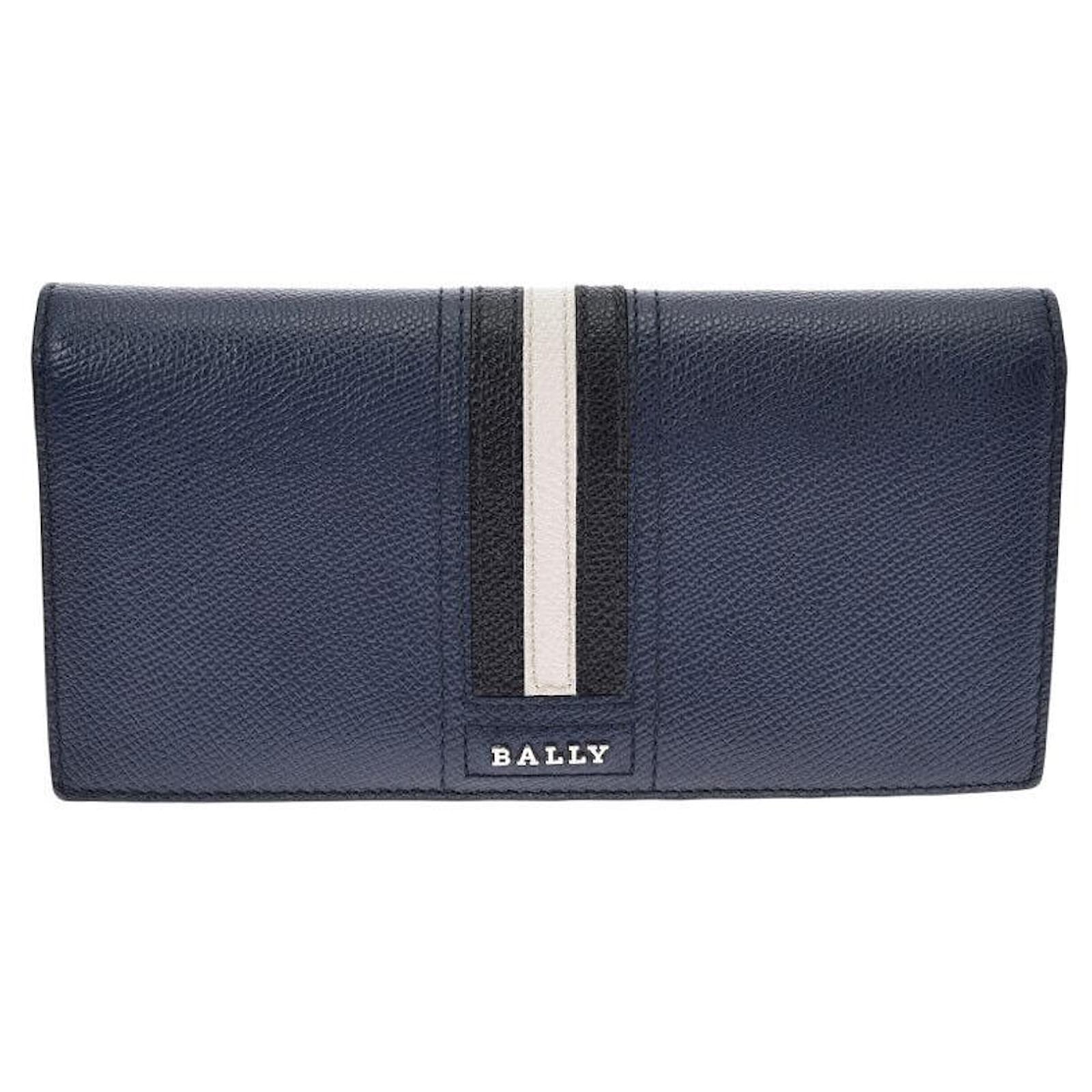 Bally Wallet Navy blue Leather ref.582405 - Joli Closet