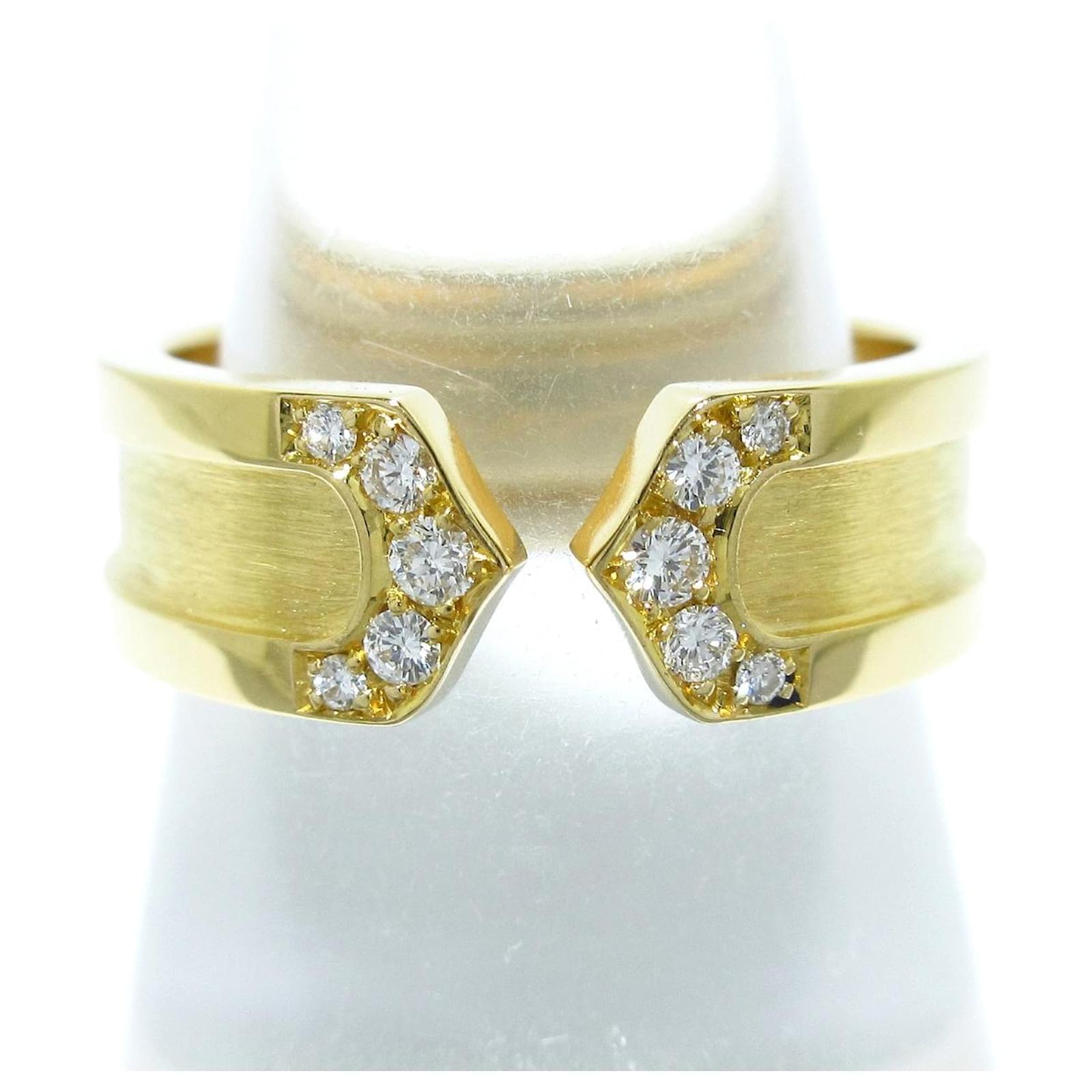 cartier 2C C2 Or jaune Doré ref.584558 - Joli Closet