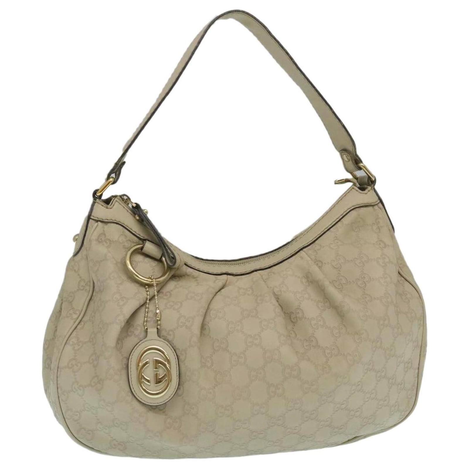 GUCCI Gucci Beige Leather ref.526908 - Joli Closet