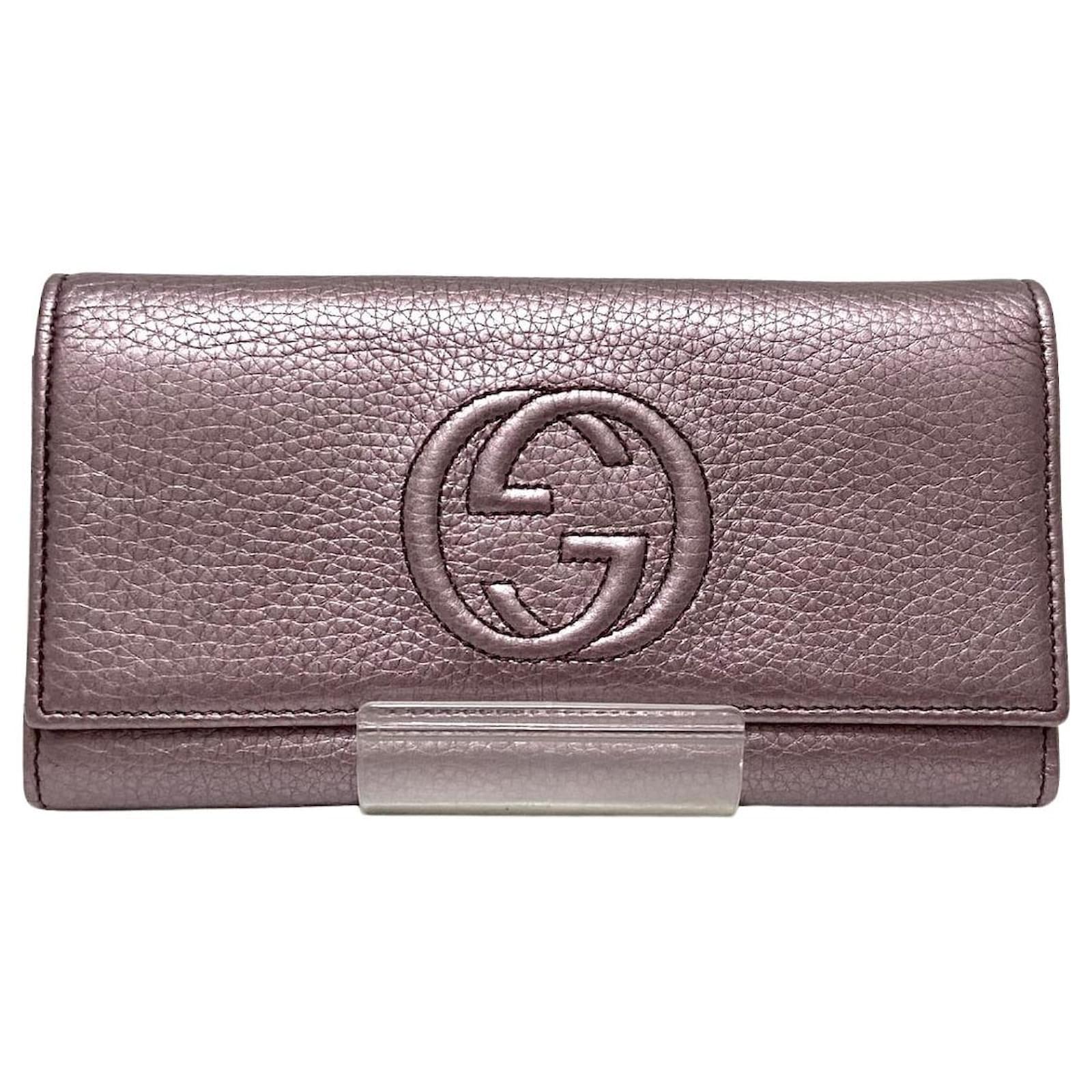 Gucci Interlocking G Pink Leather ref.582913 - Joli Closet
