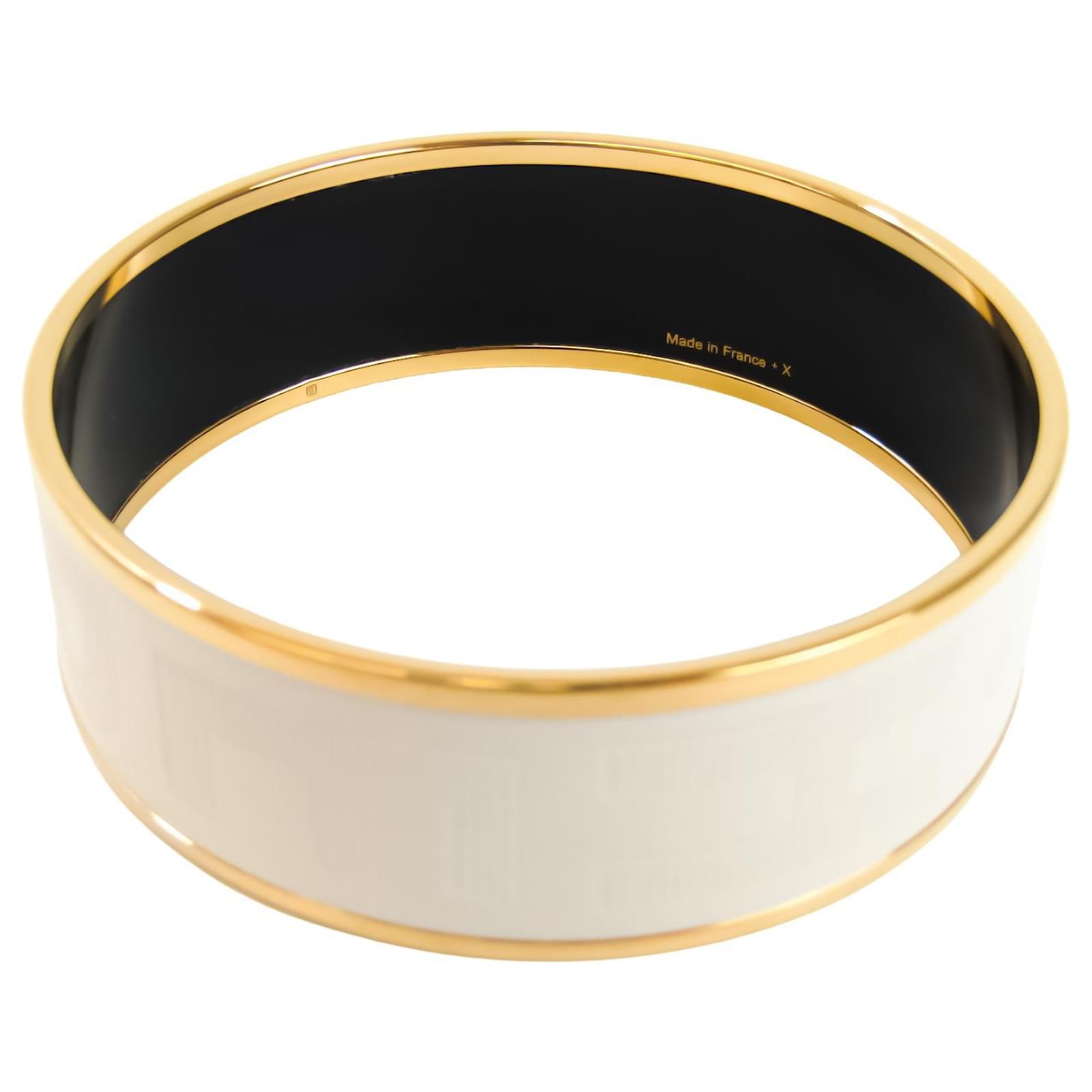 Hermès Hermes bracelet Cream Leather ref.584201 - Joli Closet