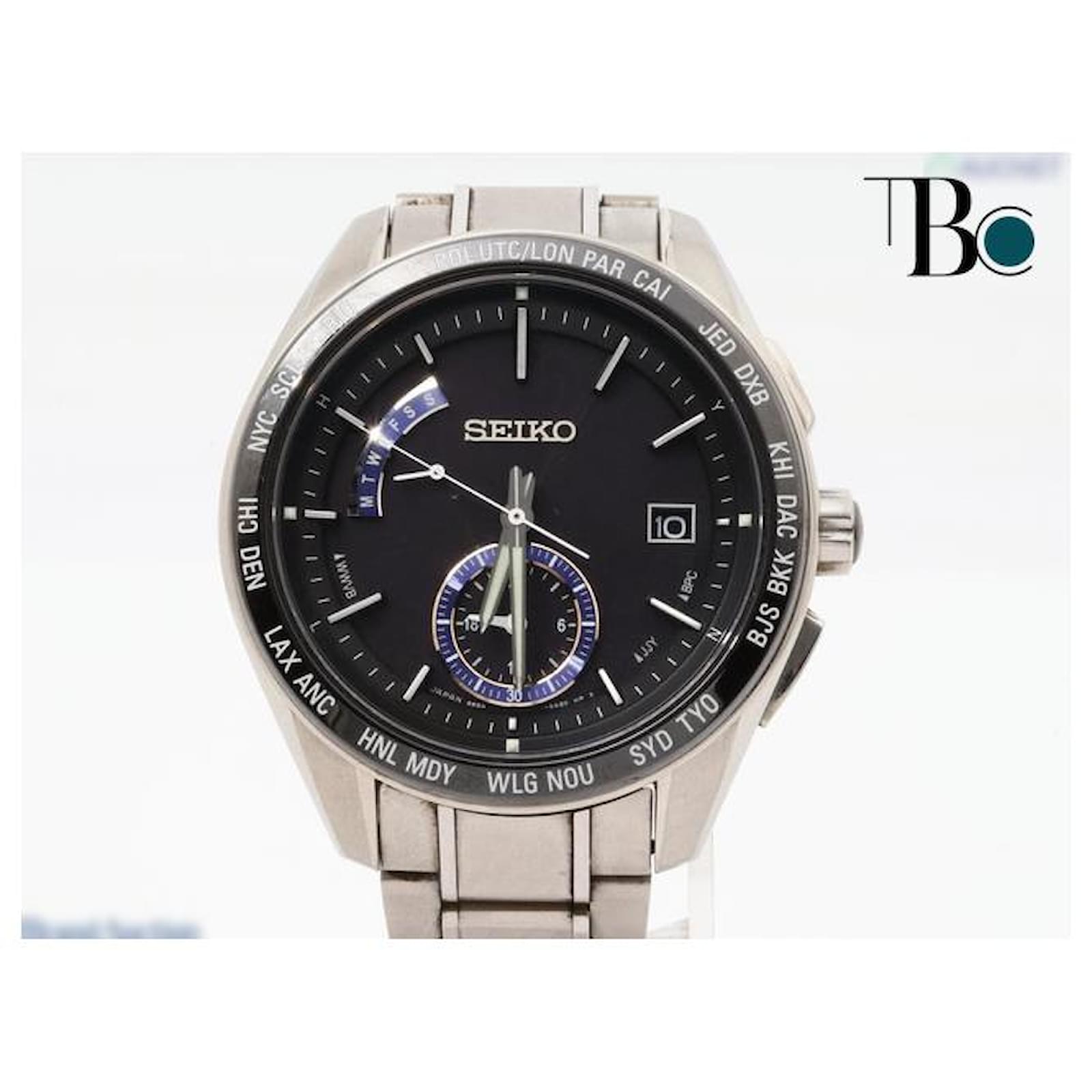 Seiko GPS Solar Silvery Metal ref.586667 - Joli Closet