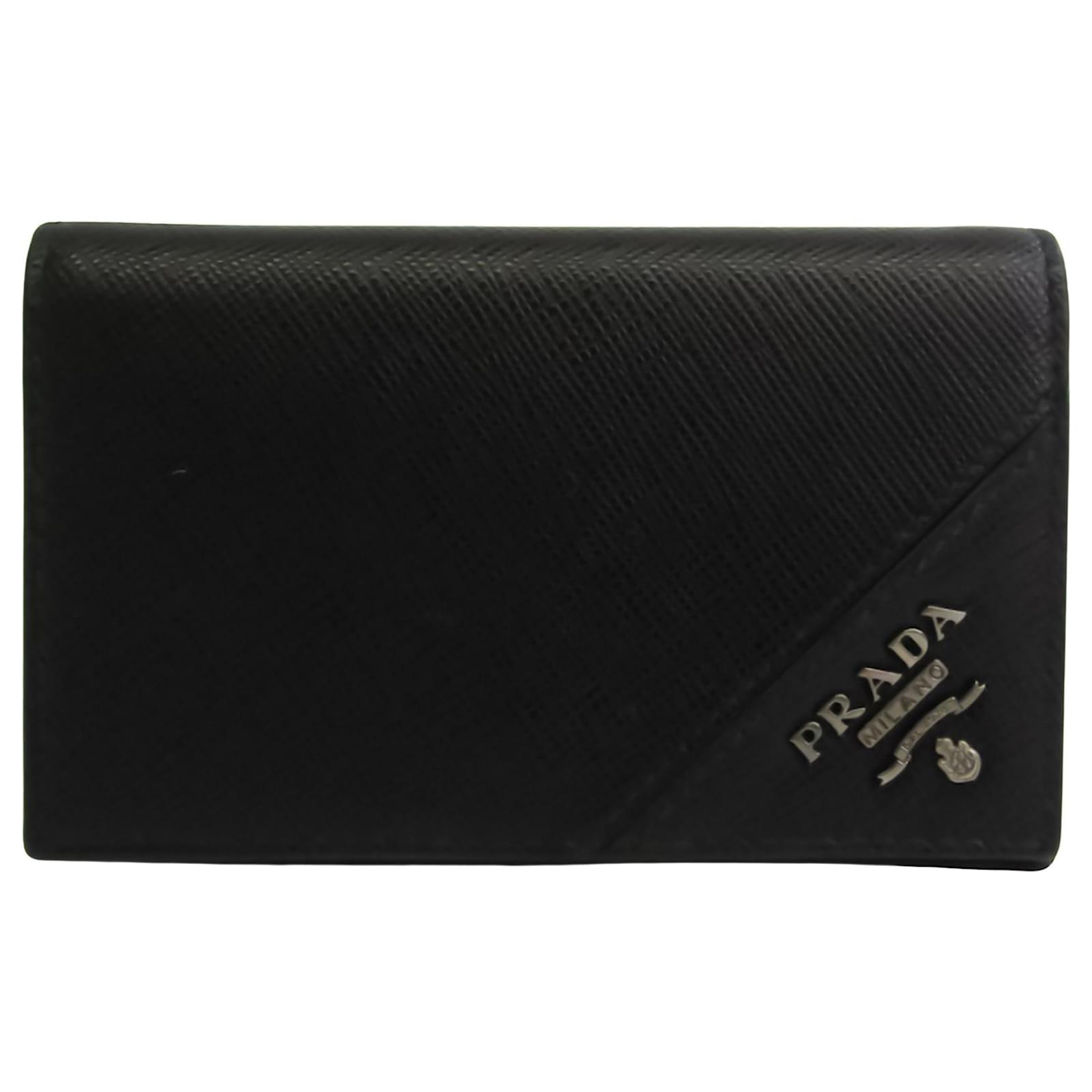 PRADA wallet Black Leather ref.586951 - Joli Closet