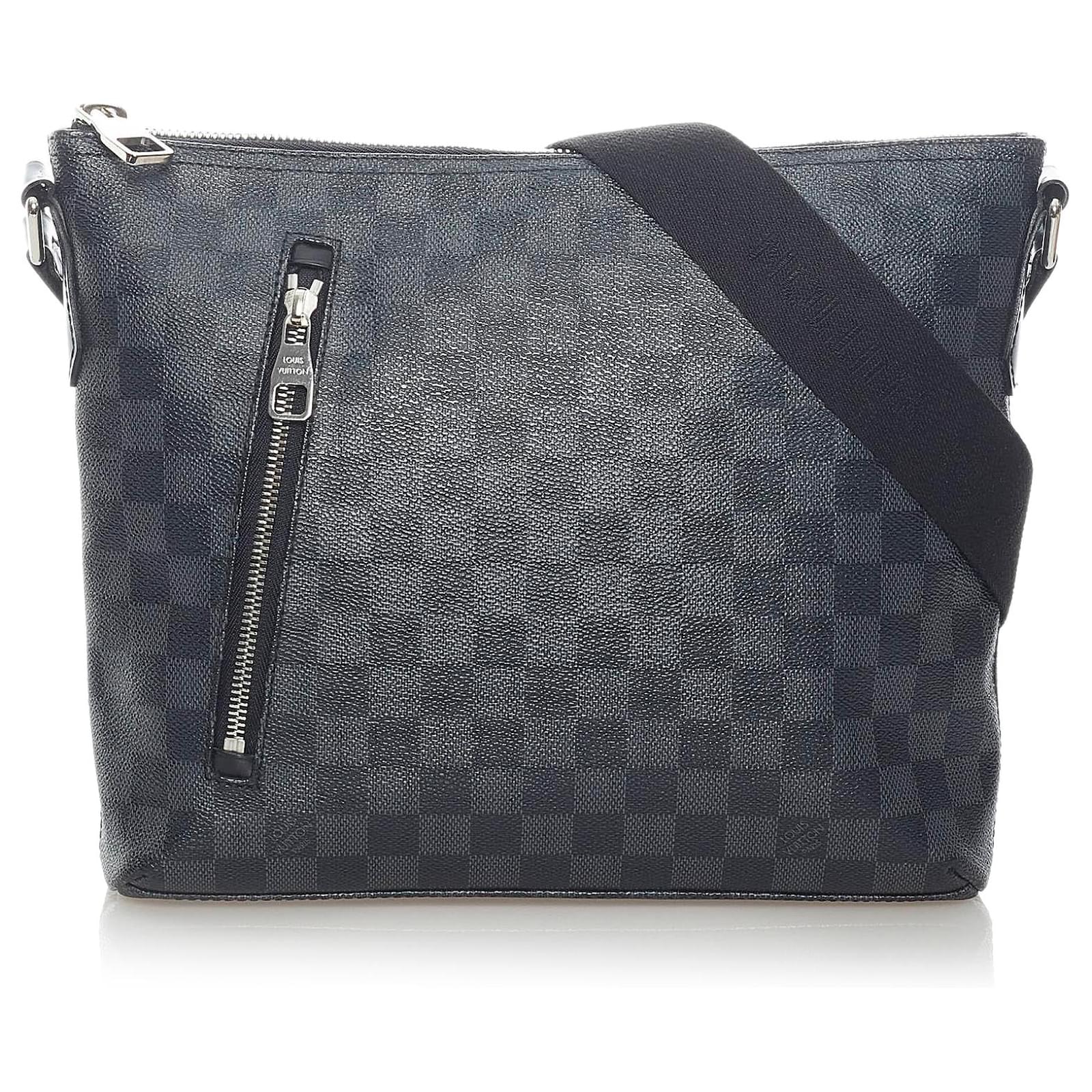 Louis Vuitton Black Damier Graphit Mick PM Schwarz Grau Leinwand ref ...