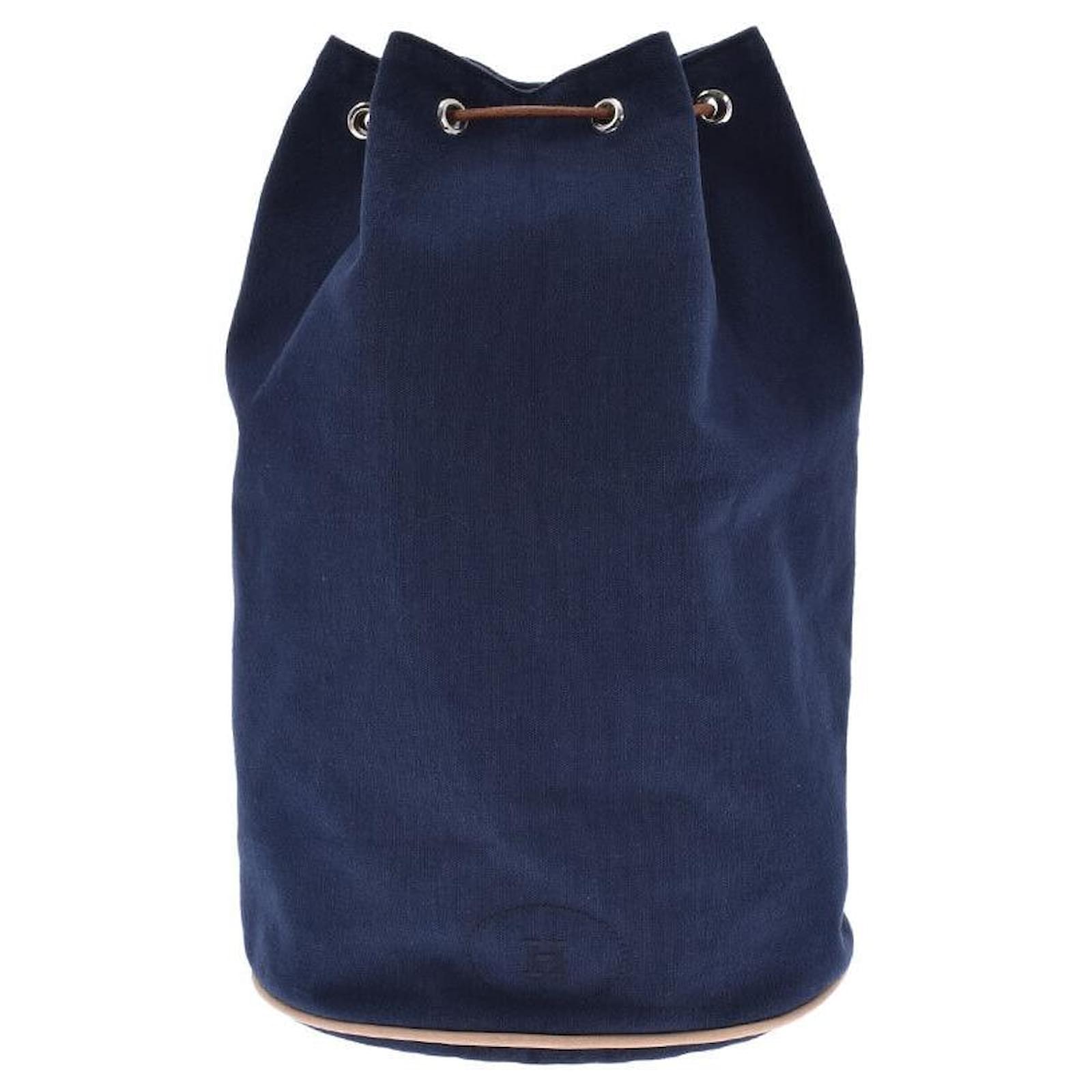 Hermès Polochon mimil Navy blue Cloth ref.590937 - Joli Closet