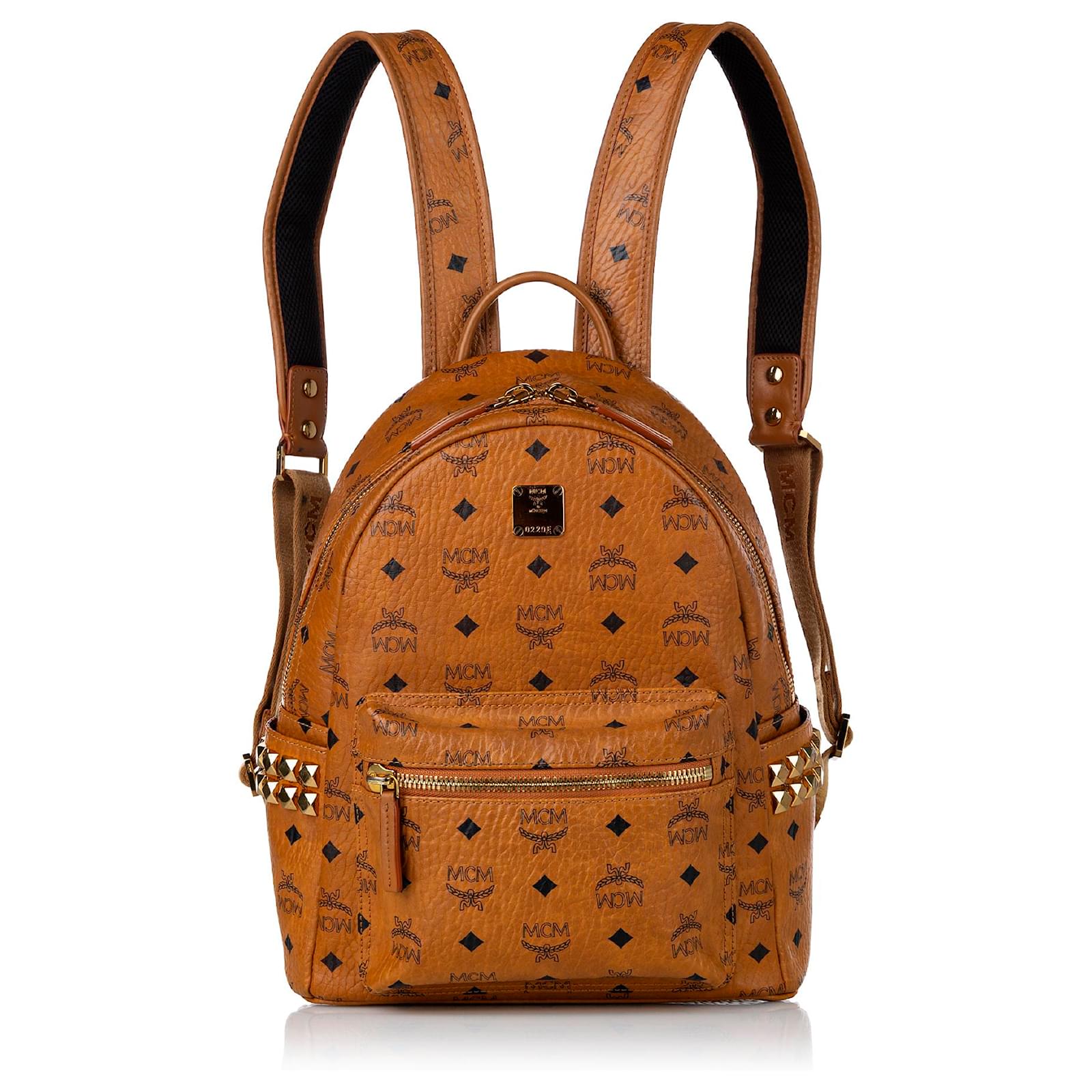 MCM Brown Visetos Stark Leather Backpack Pony-style calfskin ref.597730 ...