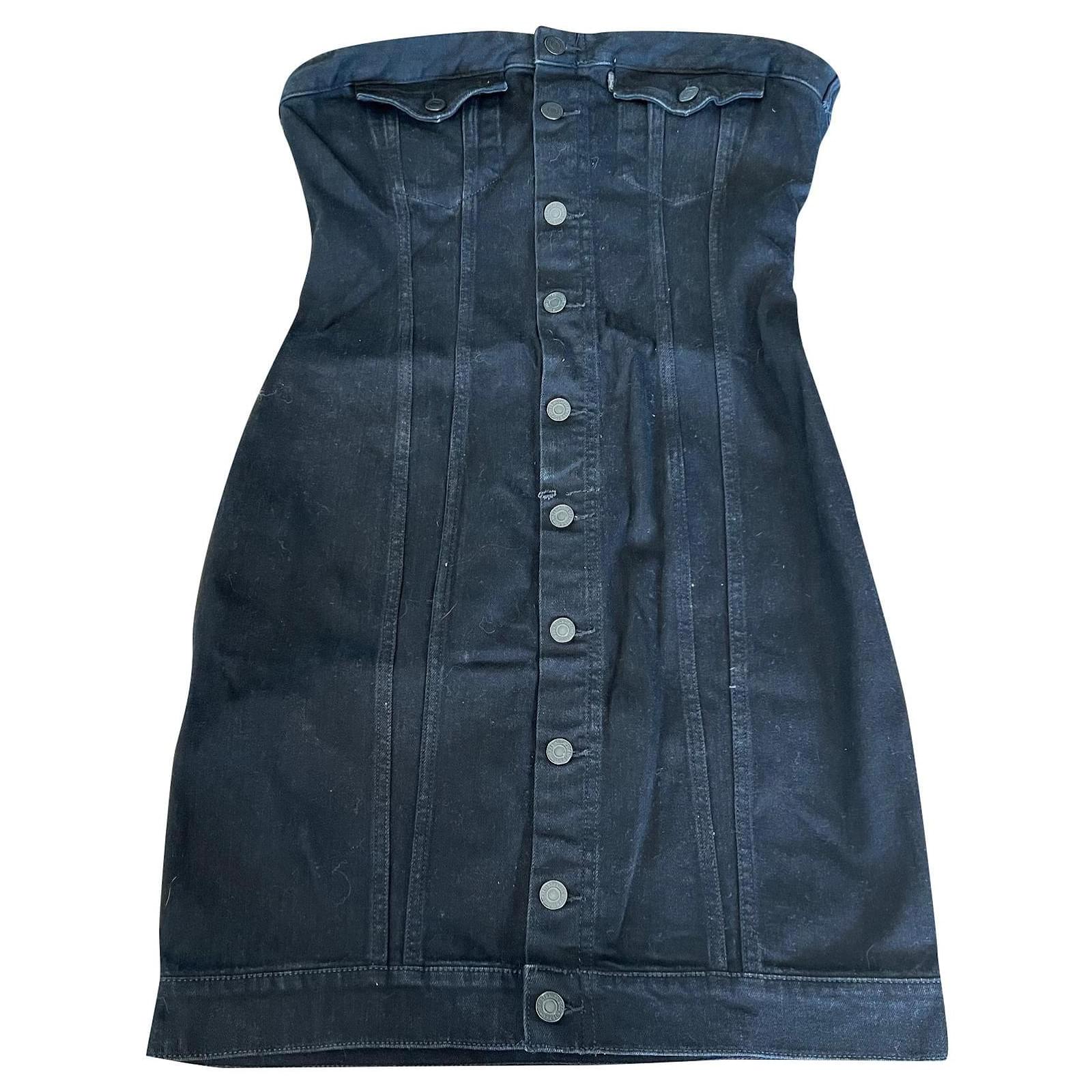 Levis Dresses Black Denim Ref598073 Joli Closet