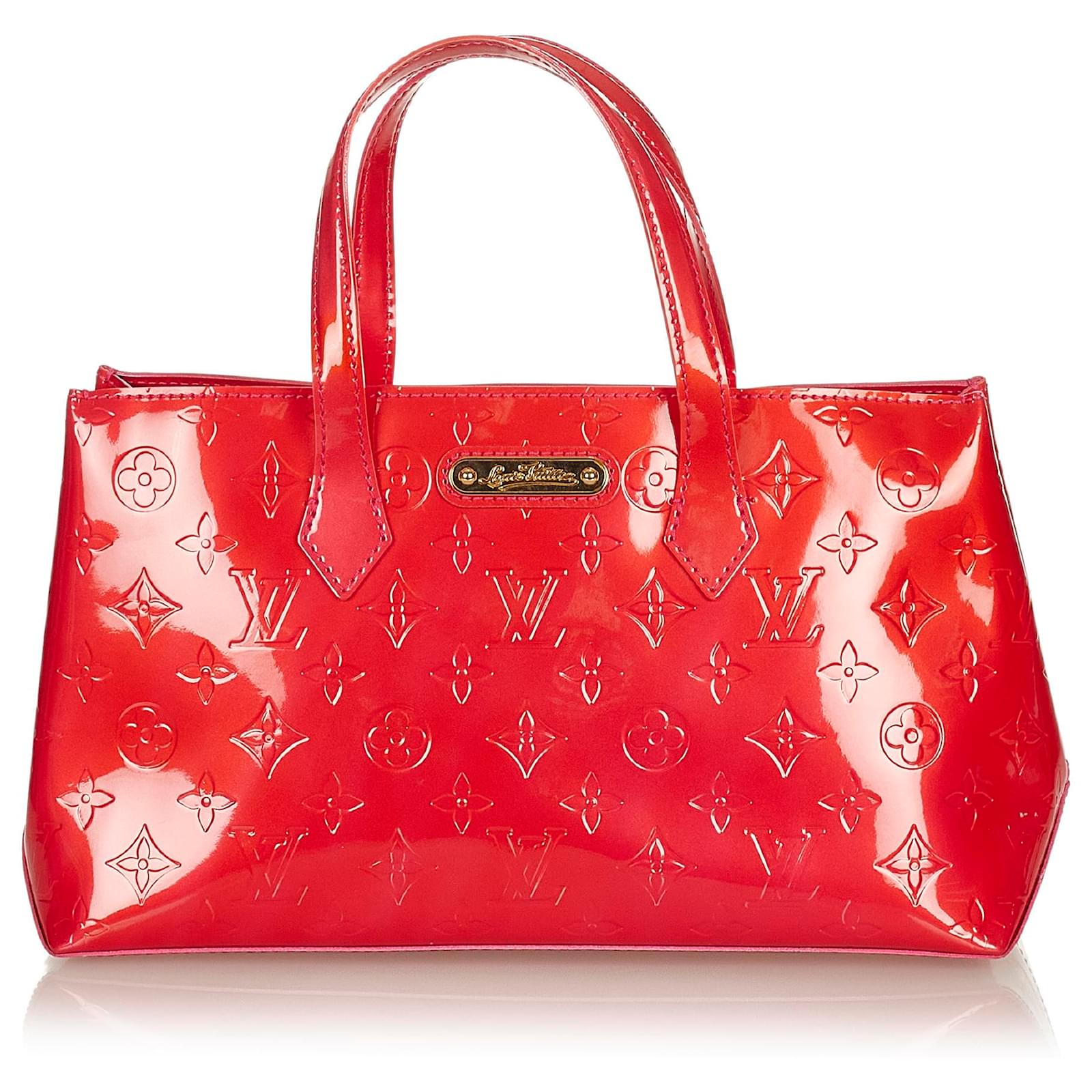 Louis Vuitton Red Vernis Wilshire PM Leather Patent leather ref.598992 ...