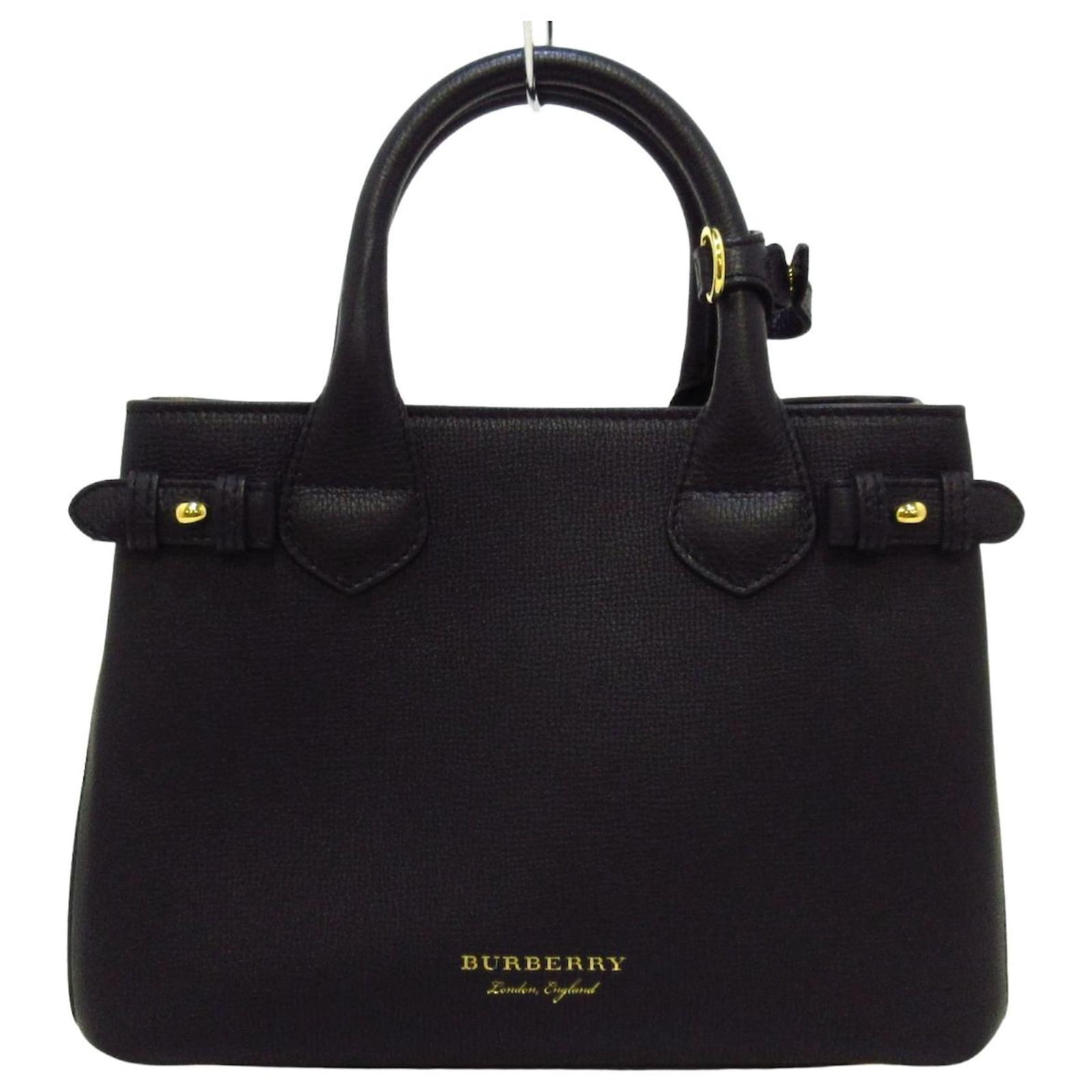 Burberry Banner Black Leather ref.601285 - Joli Closet
