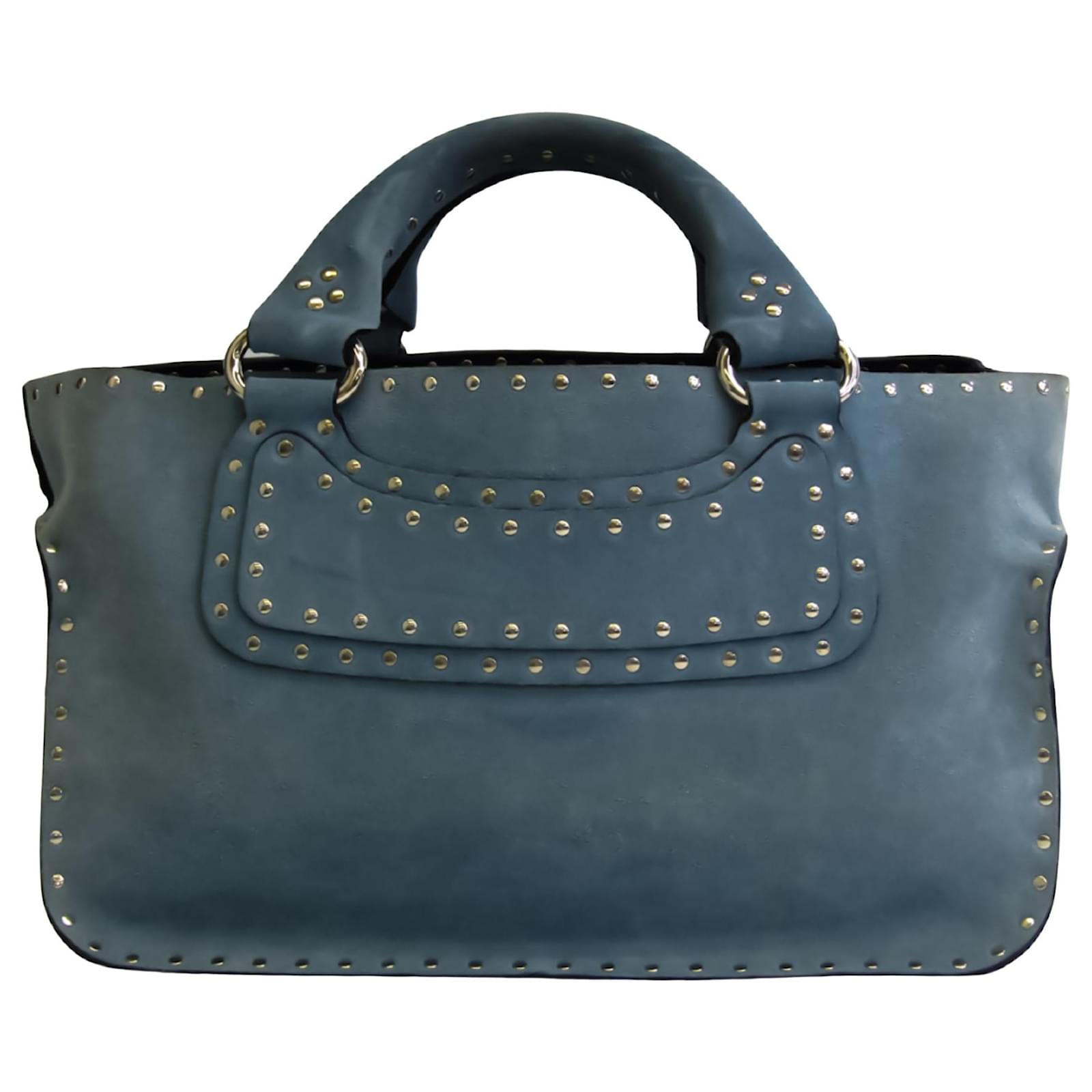 Céline Celine Boogie Light blue Suede ref.602122 - Joli Closet