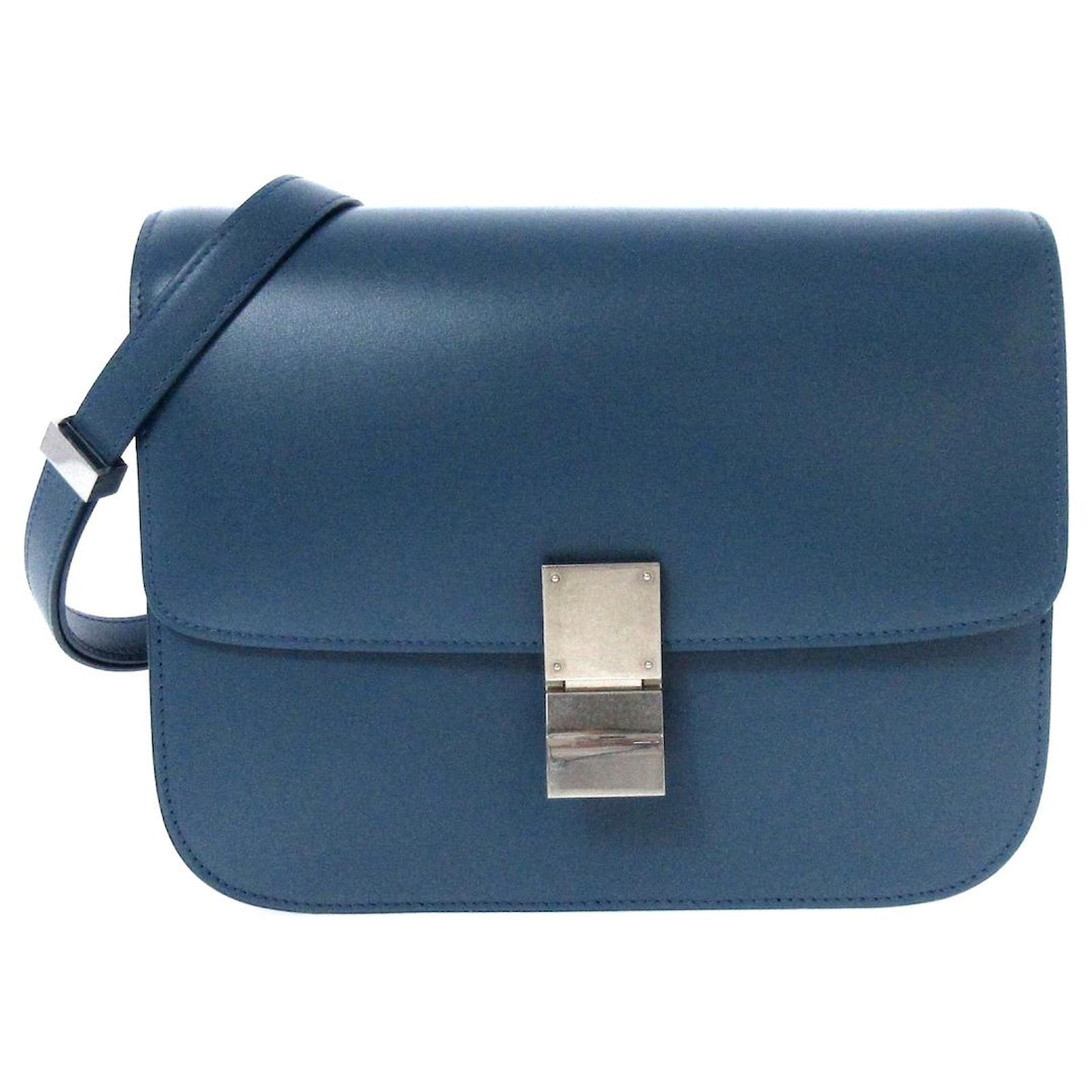 Céline Celine Classic Blue Leather ref.603417 - Joli Closet