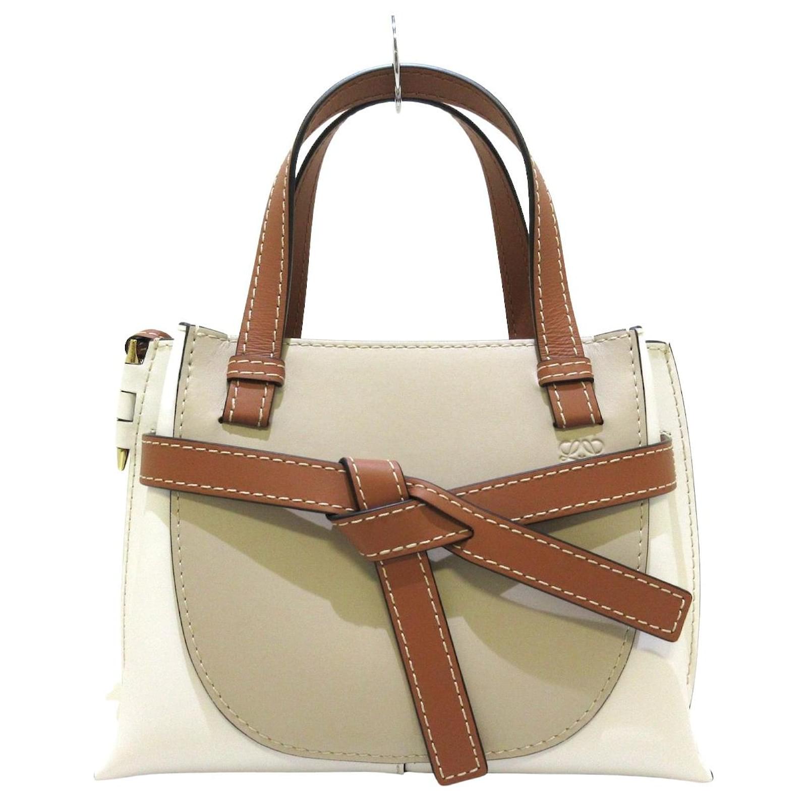 Loewe Gate Beige Leather ref.604576 - Joli Closet