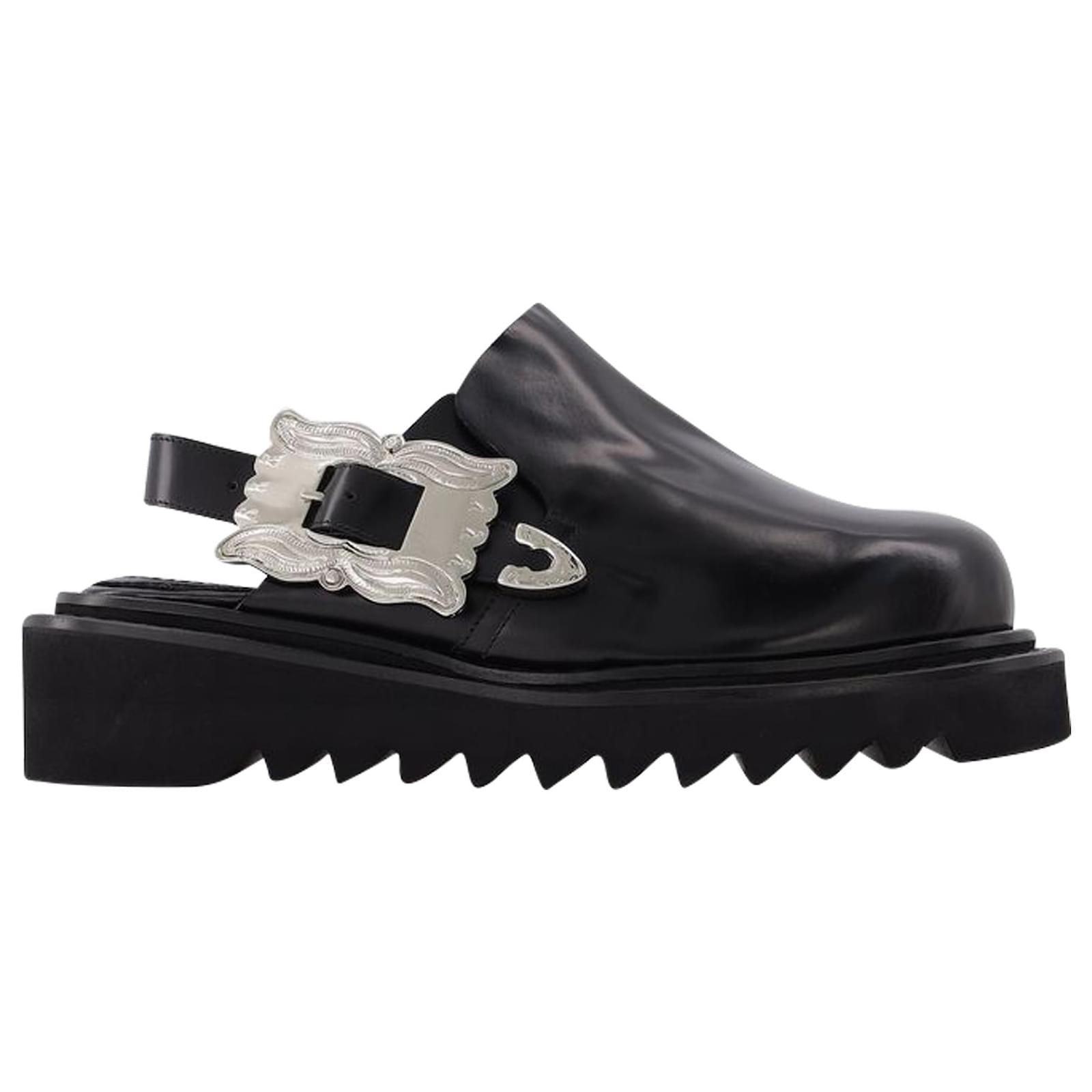 Toga Pulla AJ1217 - Black Leather Sandals ref.606999 - Joli Closet