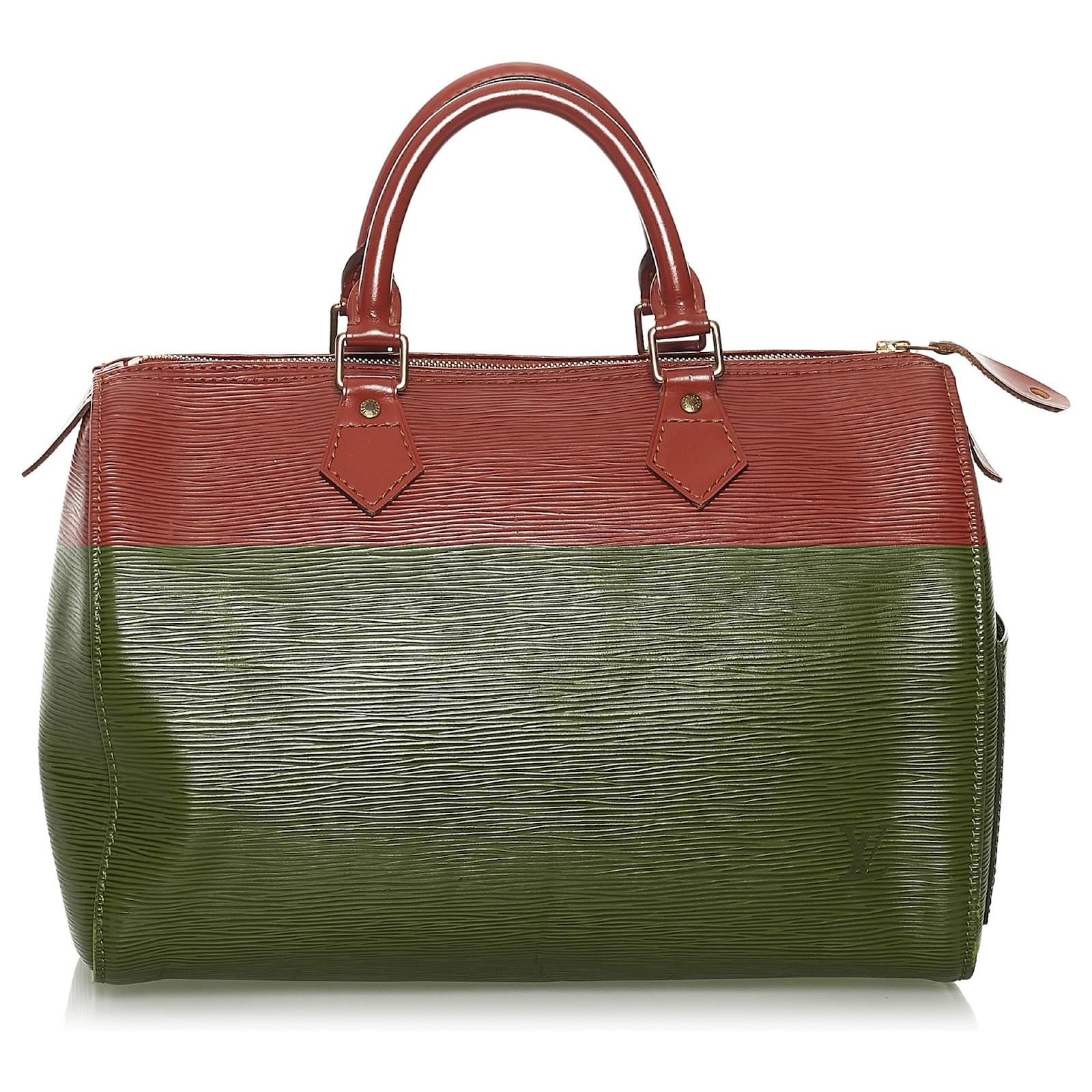 Louis Vuitton Brown Epi Speedy 30 Cuir Marron ref.607368 - Joli Closet