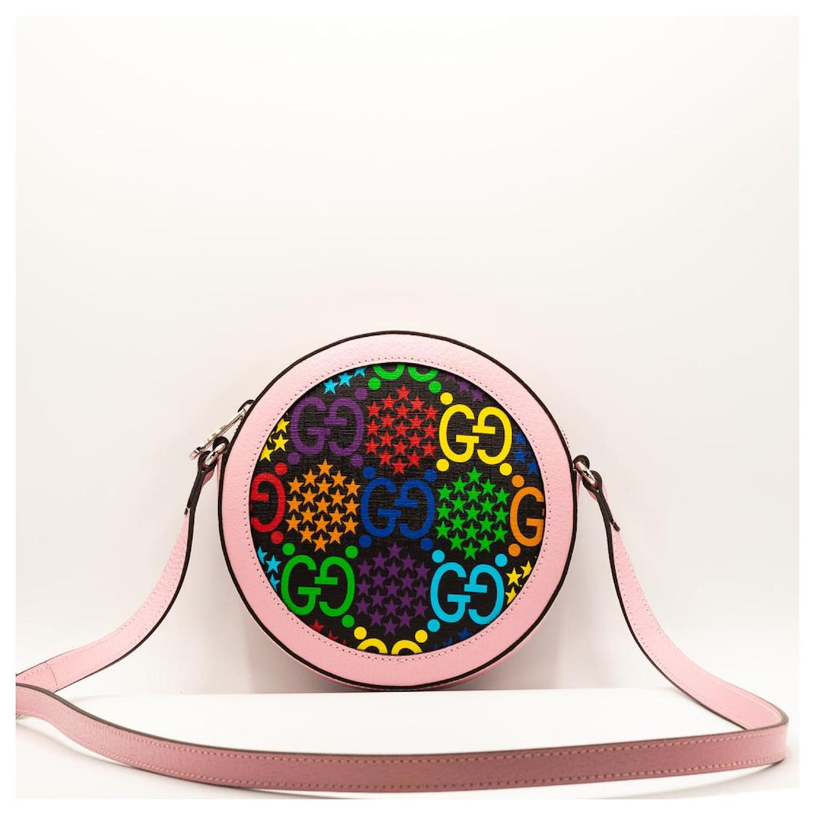 Gucci GG Psychedelic Round Shoulder Bag 603938 Multiple colors Leather ...