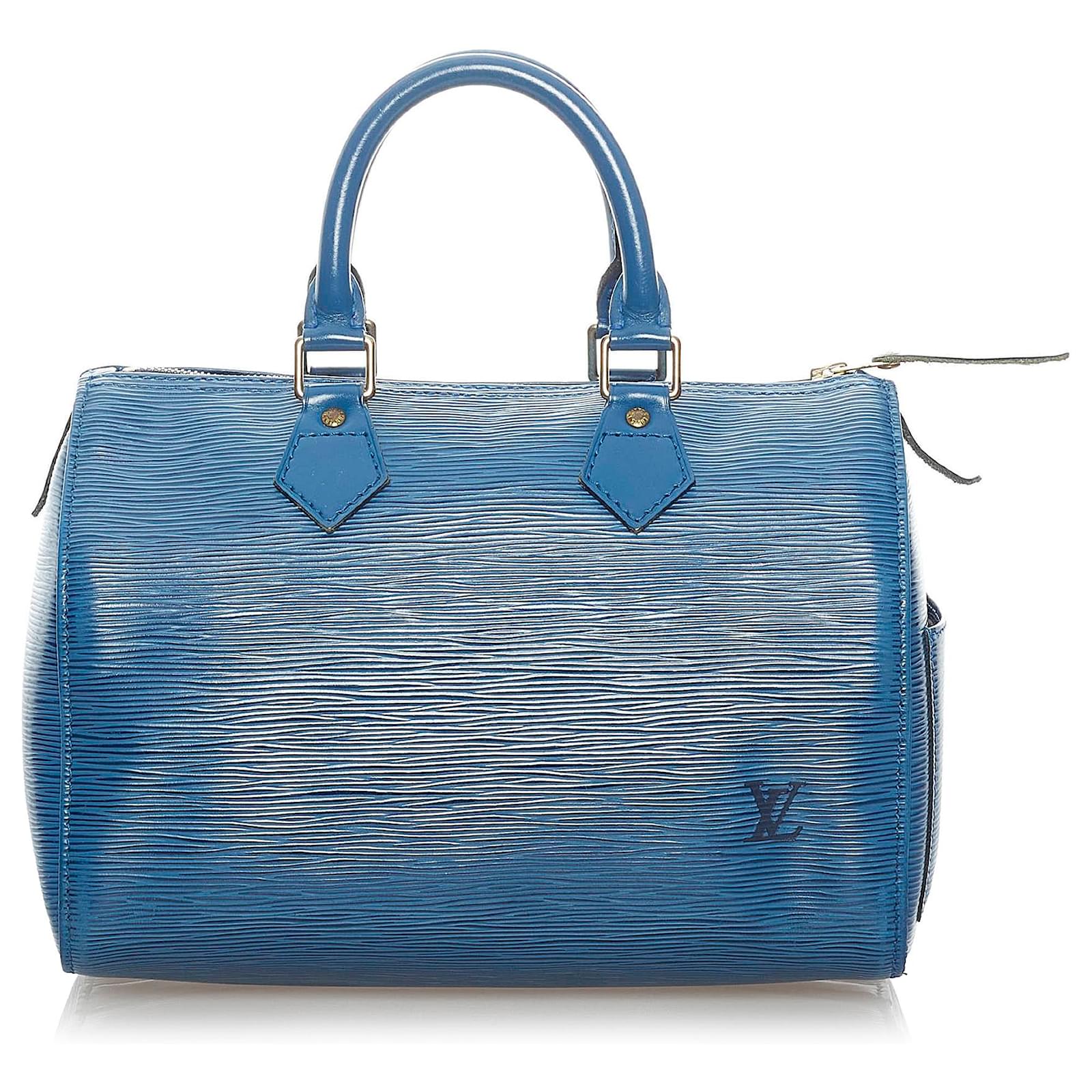 Louis Vuitton Blue Epi Speedy 30 Cuir Bleu ref.608823 - Joli Closet