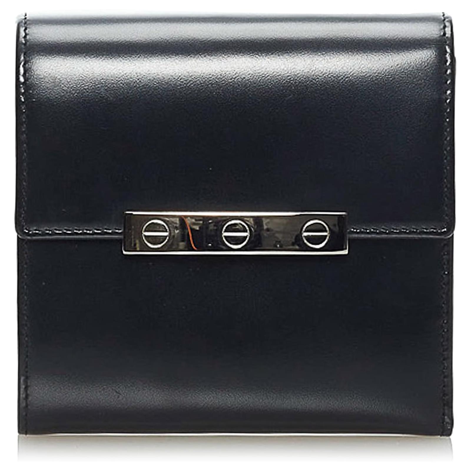 Cartier Blue Leather Small Wallet Pony-style calfskin ref.JC610039 ...
