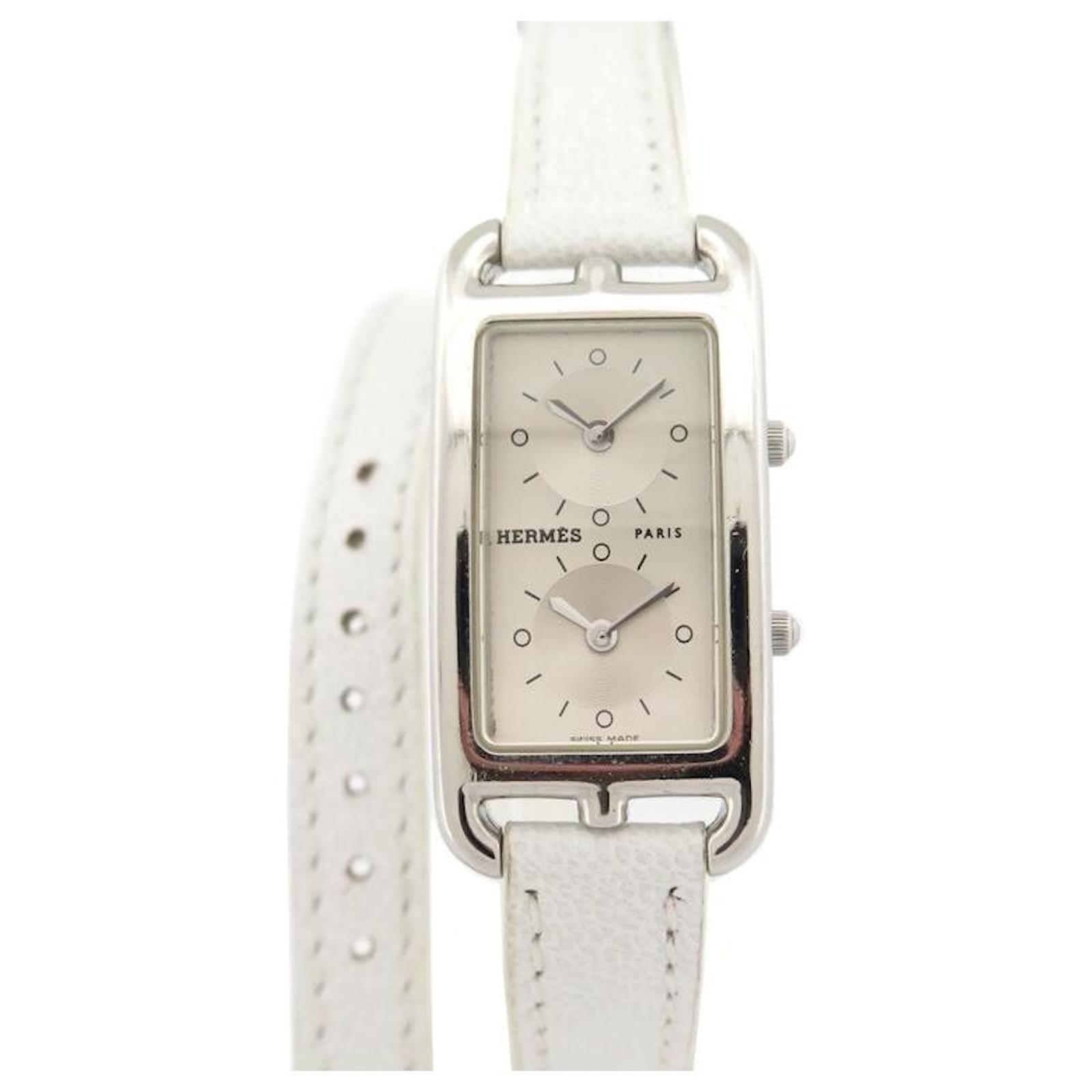 Hermès HERMES CAPE COD TWO ZONE CC WATCH3.210 40 MM QUARTZ STEEL ...