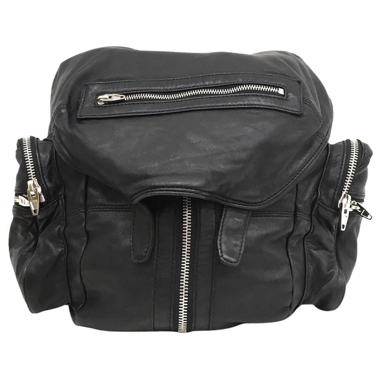 Alexander Wang Multi Backpack Black Leather ref.612230 - Joli Closet