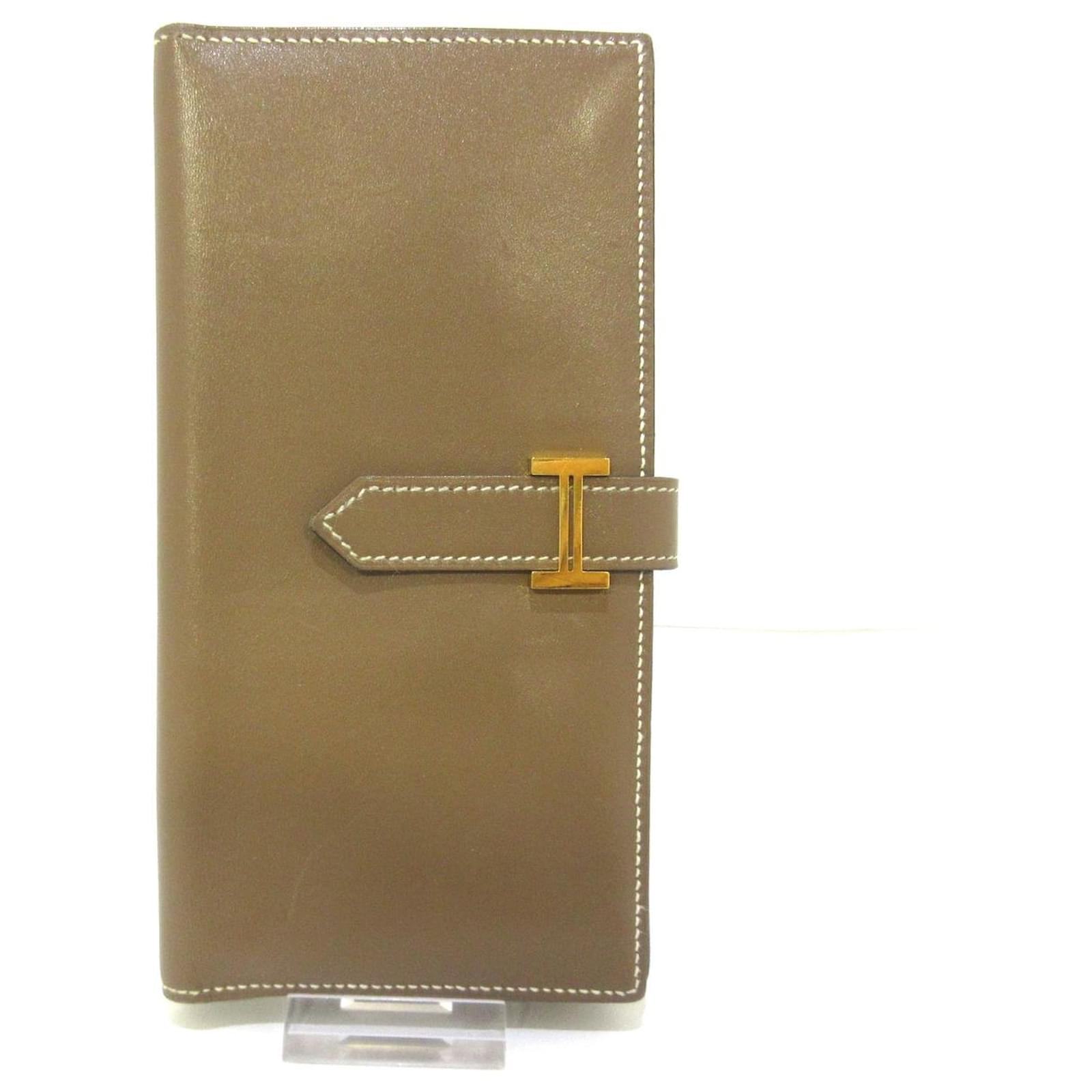 Hermès Béarn Cuir Beige ref.613001 - Joli Closet