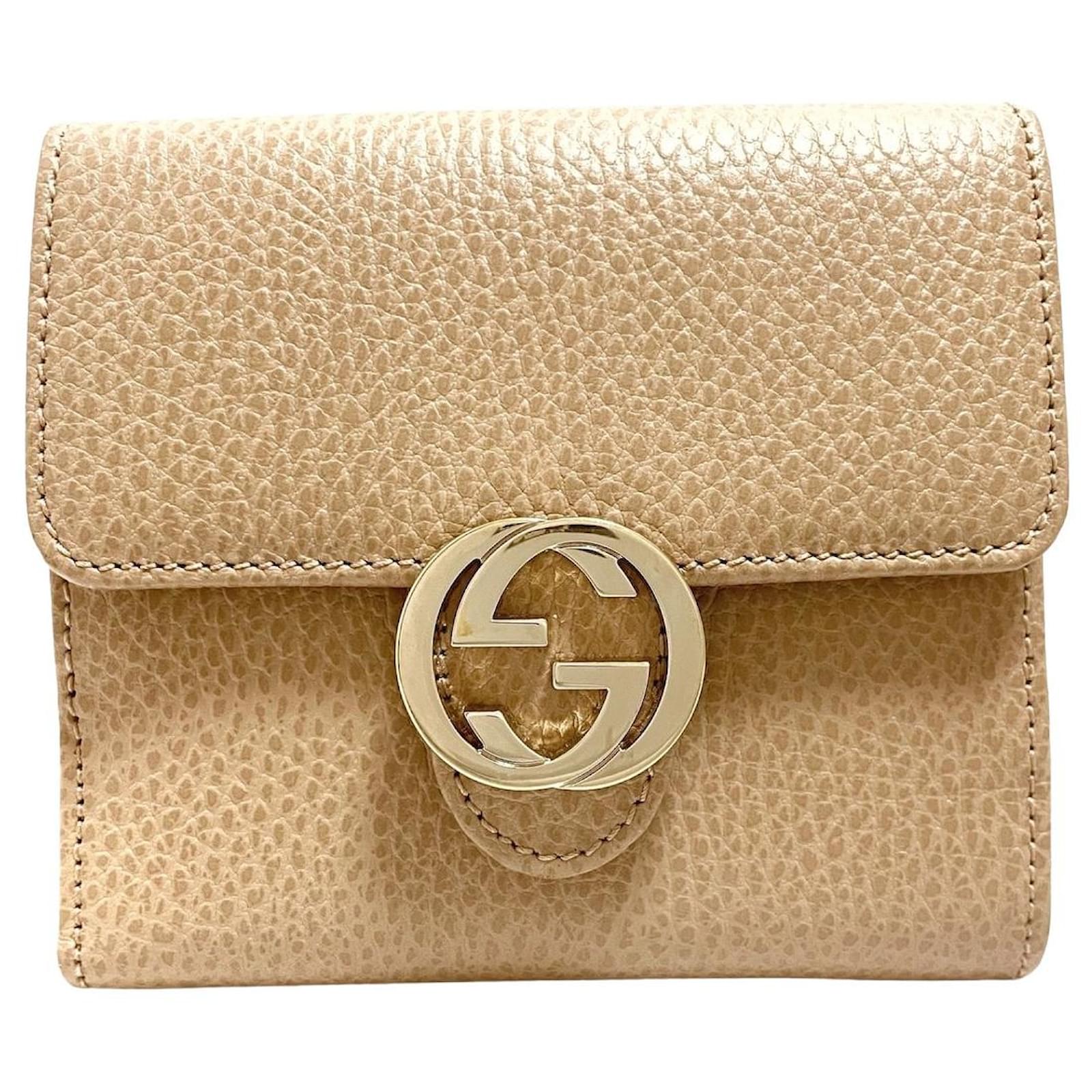 Gucci Interlocking G Beige Leather ref.614779 - Joli Closet