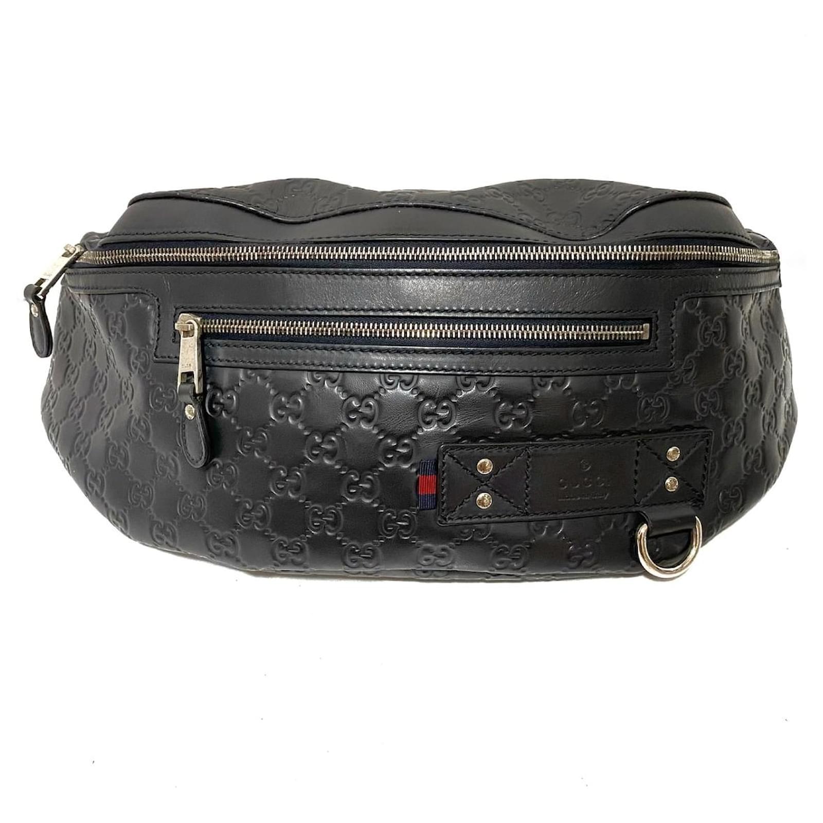 Gucci Shimmer Line Black Leather ref.614793 - Joli Closet
