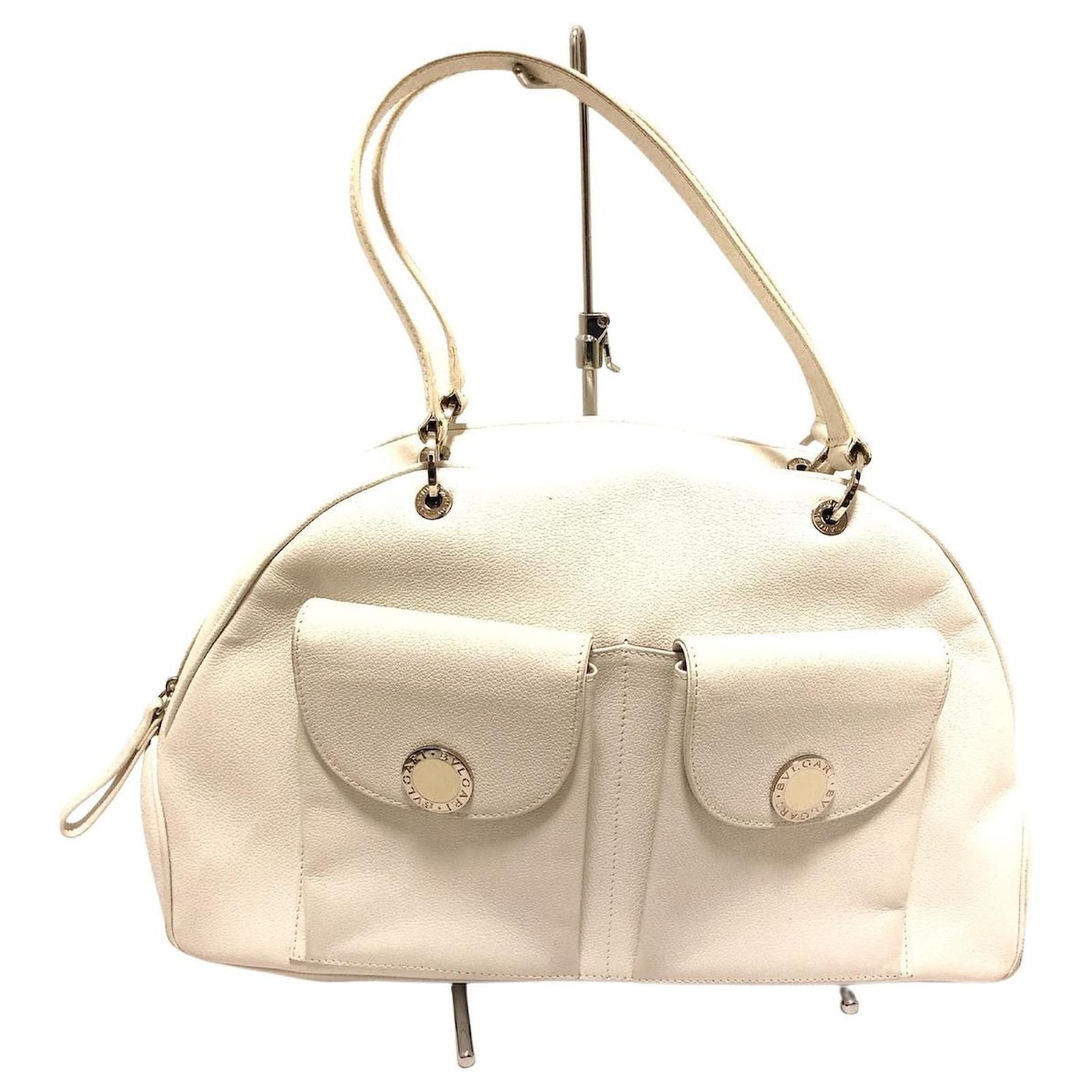 Bulgari Bvlgari Beige Leder ref.615609 - Joli Closet