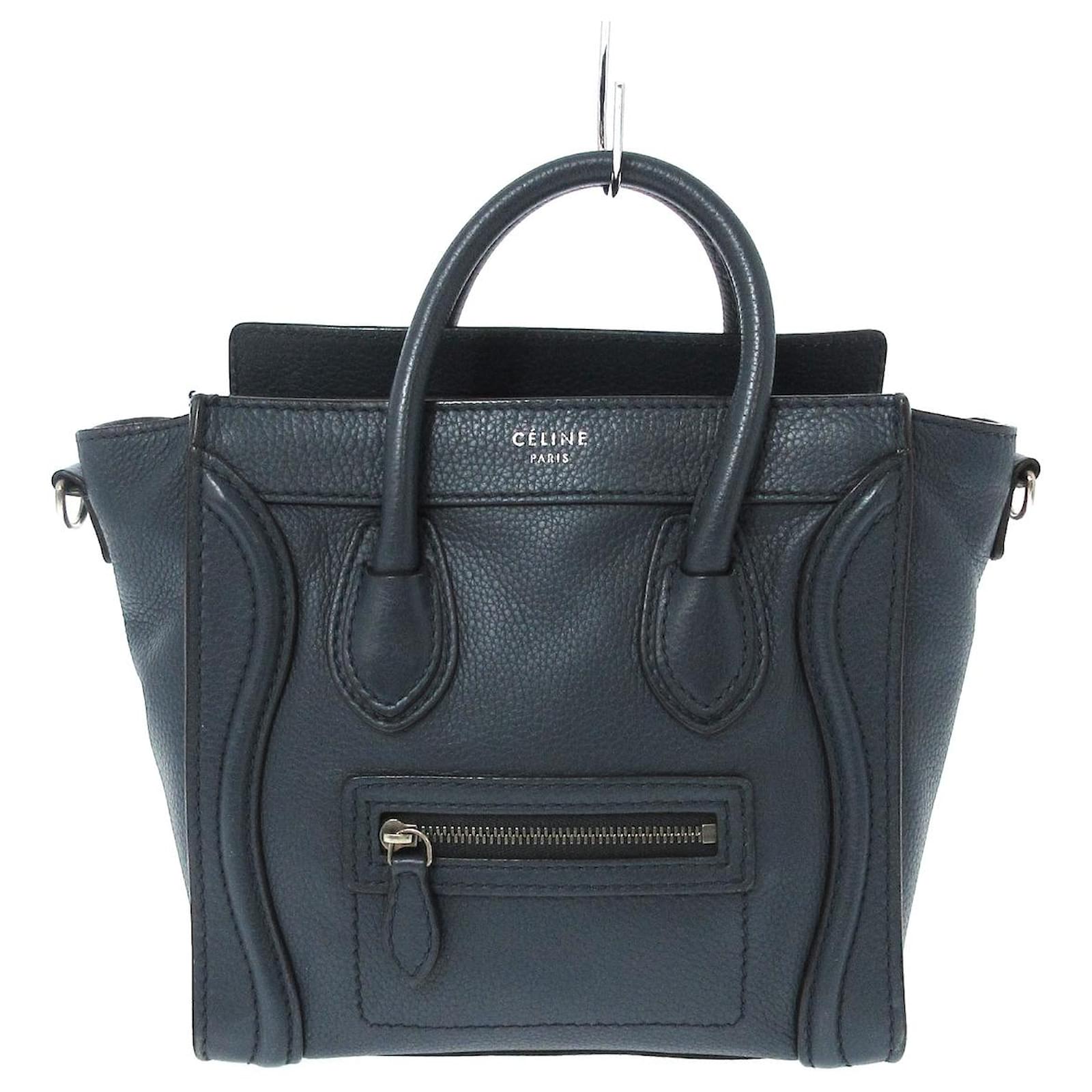 Céline Luggage Navy blue Leather ref.616821 - Joli Closet