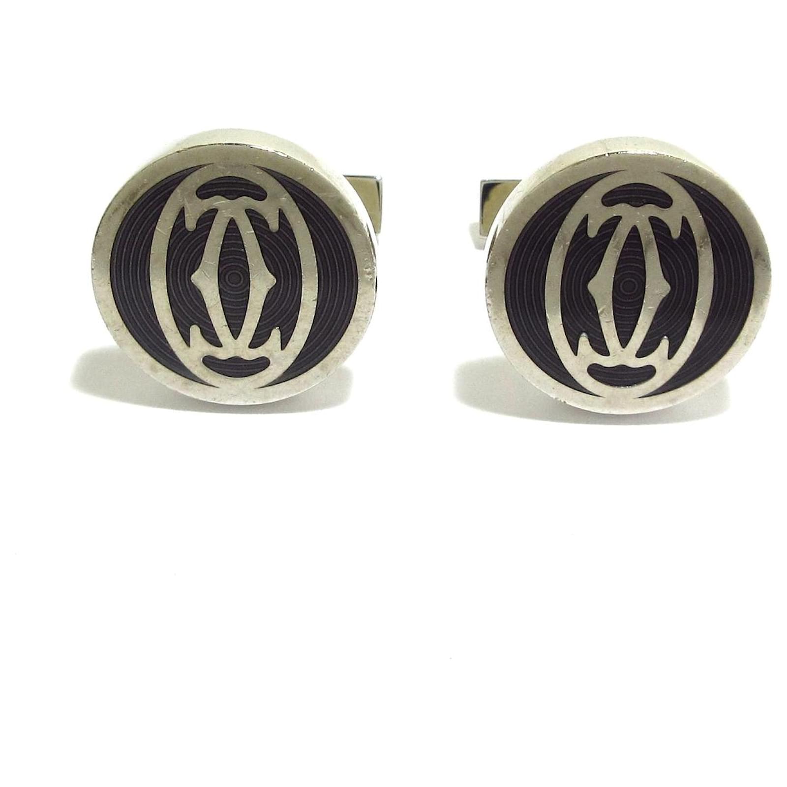 Cartier logo lined c Silvery Metal ref.616981 - Joli Closet