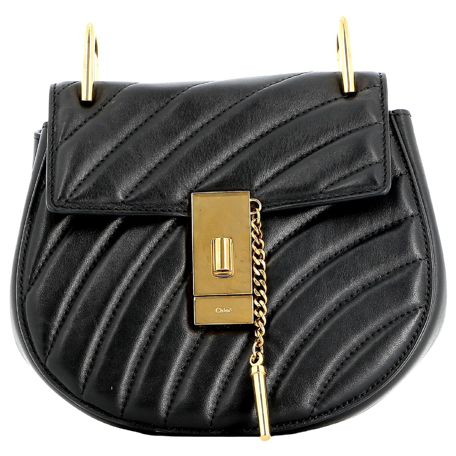 Chloé Drew Black Leather ref.617003 - Joli Closet