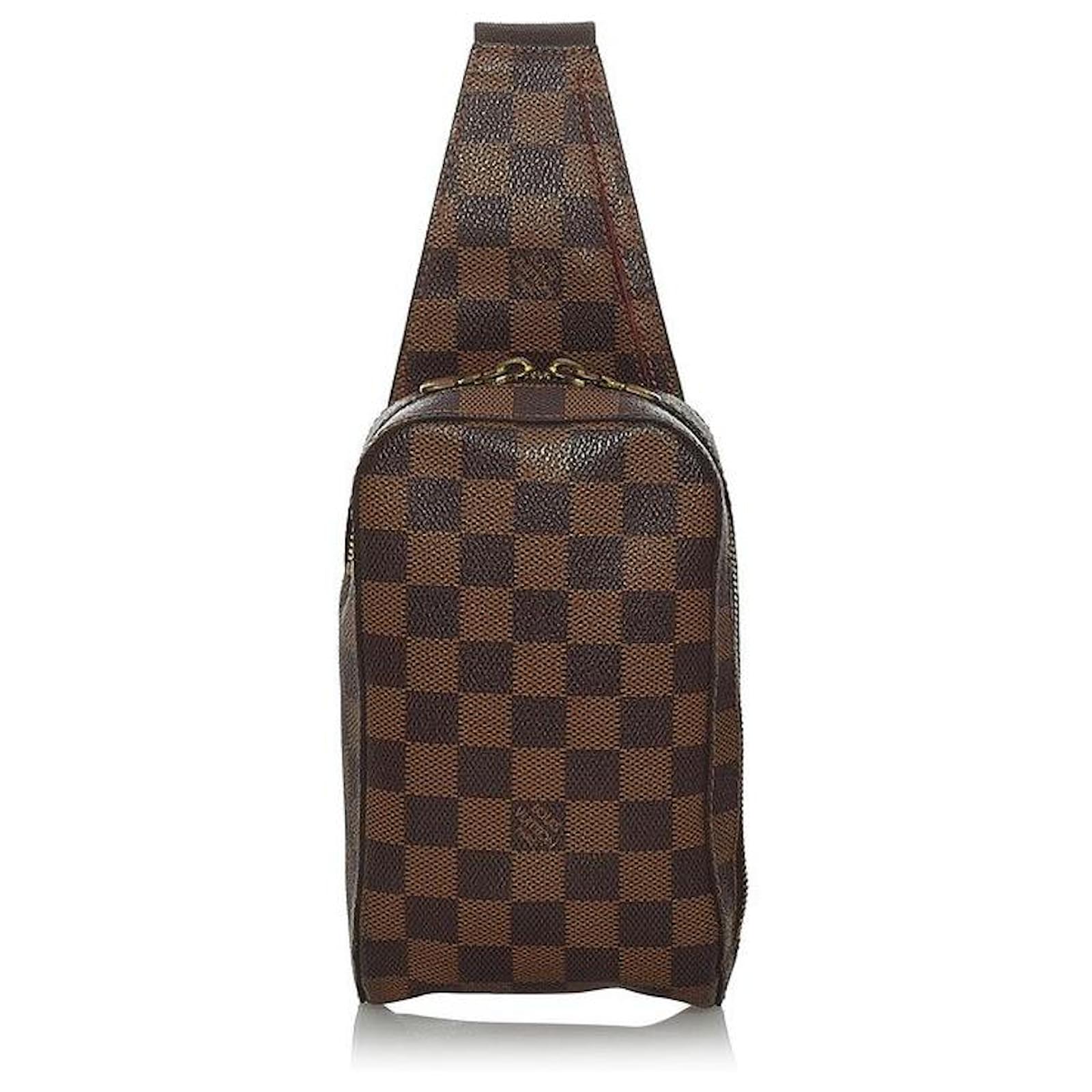Louis Vuitton Damier Ebene Geronimos Brown Cloth ref.617340 - Joli Closet