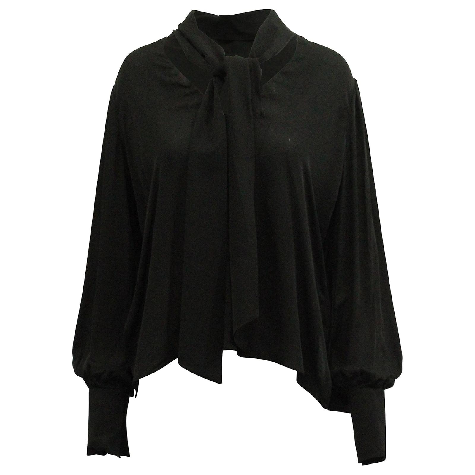 Khaite Francisco Blouse in Black Silk ref.617541 - Joli Closet