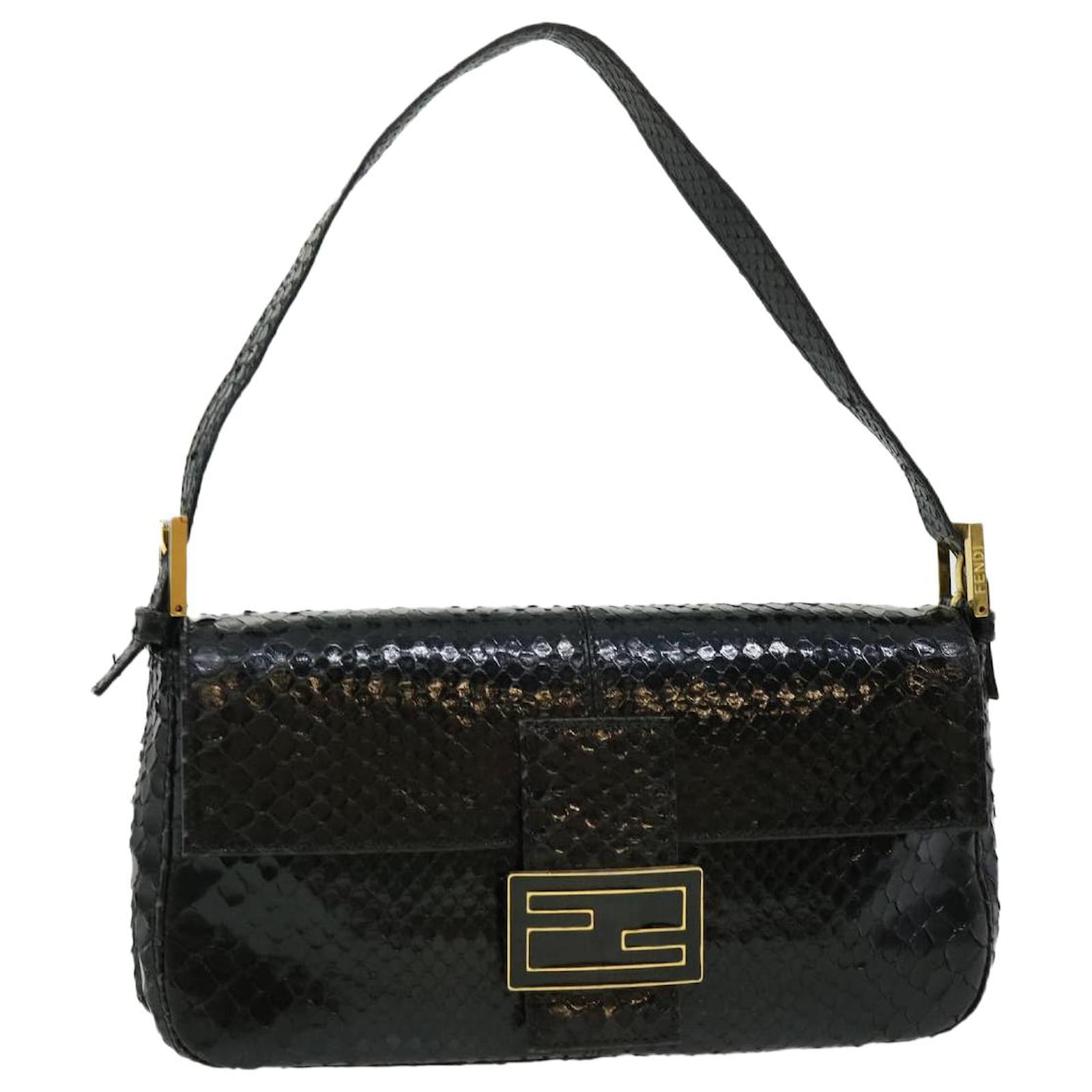 Fendi baguette Black Exotic leather ref.619687 - Joli Closet