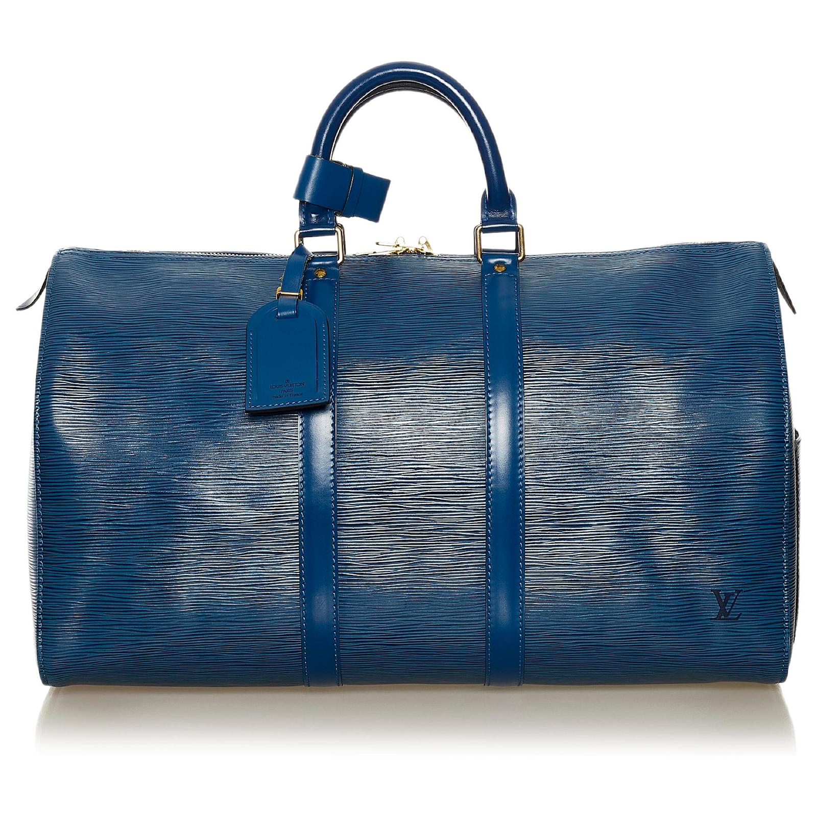 Louis Vuitton Blue Epi Keepall 45 Leather ref.622765 - Joli Closet