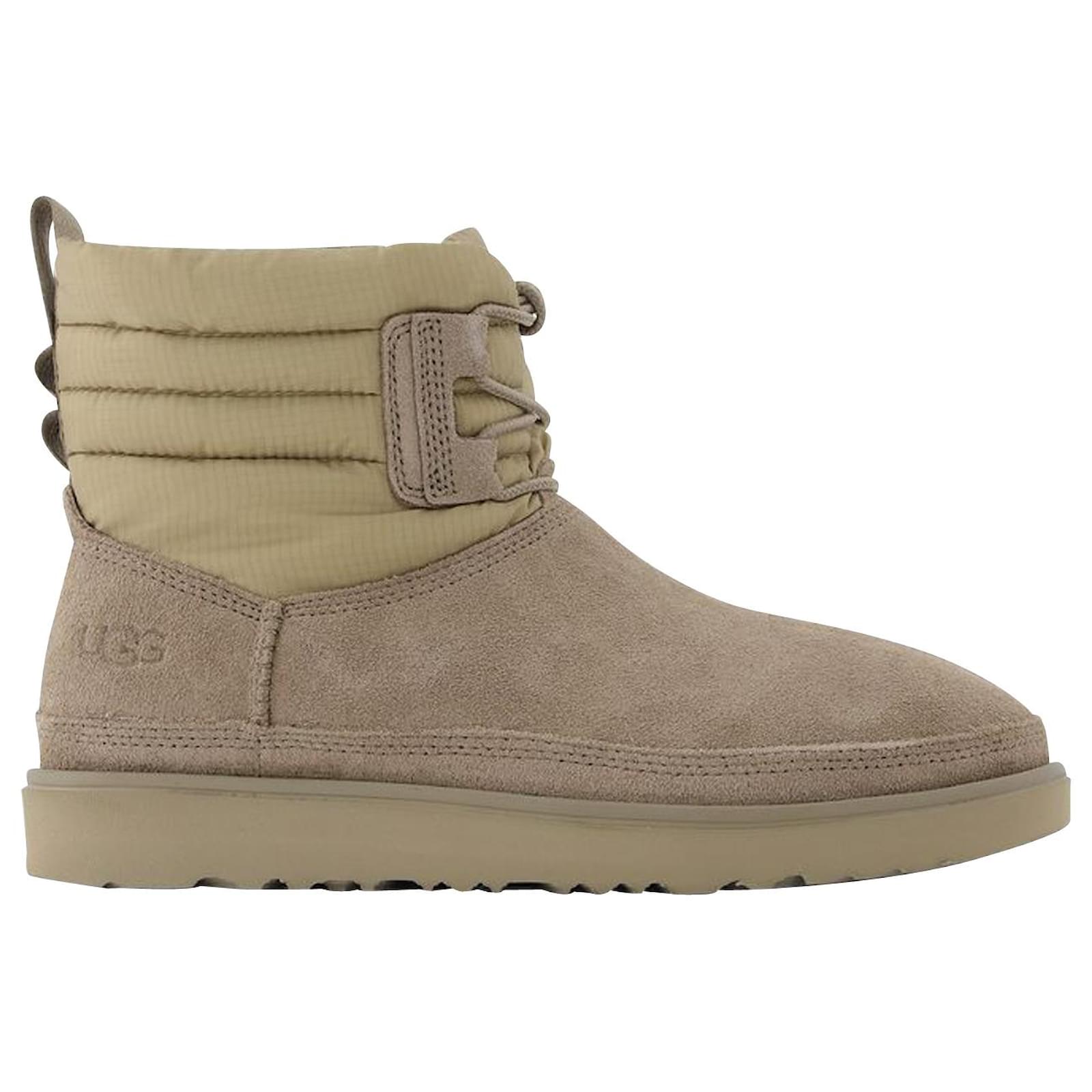 Ugg Classic Mini Lace-up Men Synthetic, Brown ref.623065 - Joli Closet