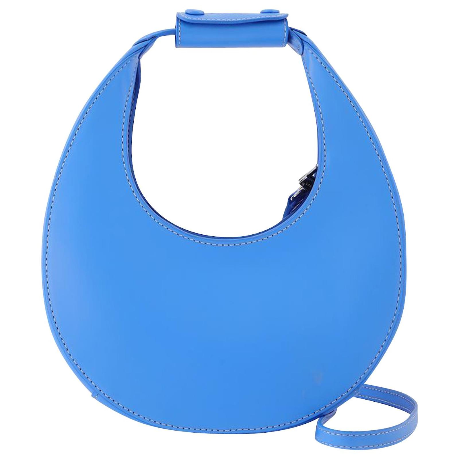 Staud Mini Moon Bag in Blue Leather ref.623305 - Joli Closet