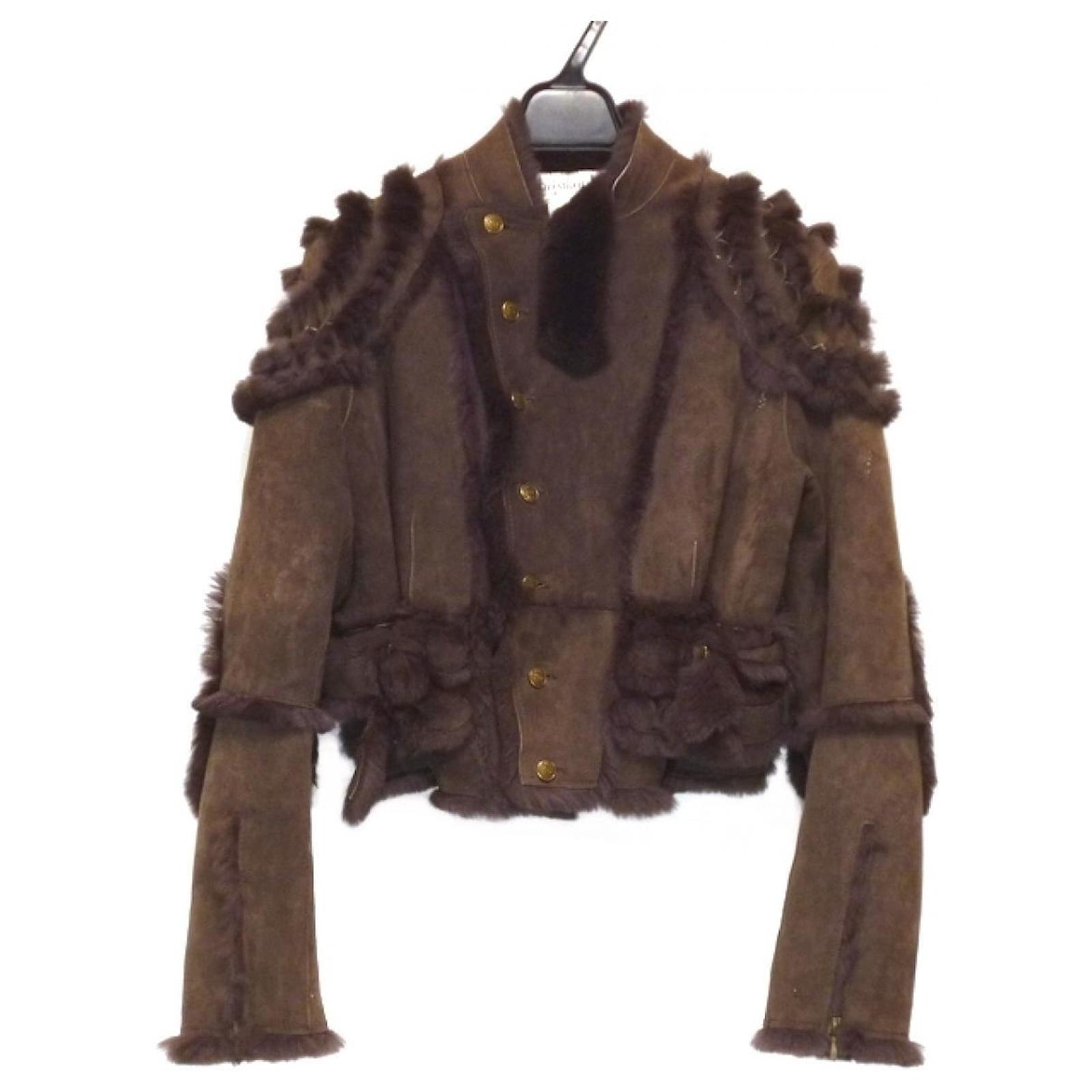 Christian Dior DIOR/ChristianDior jacket long sleeves/original rag fur ...